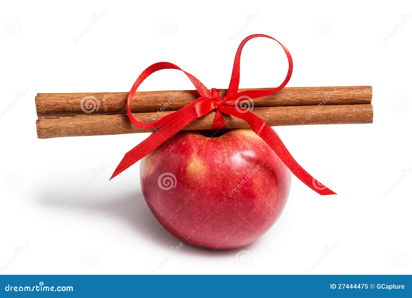 Apple and cinnamon sticks stock image. Image of color - 27444475