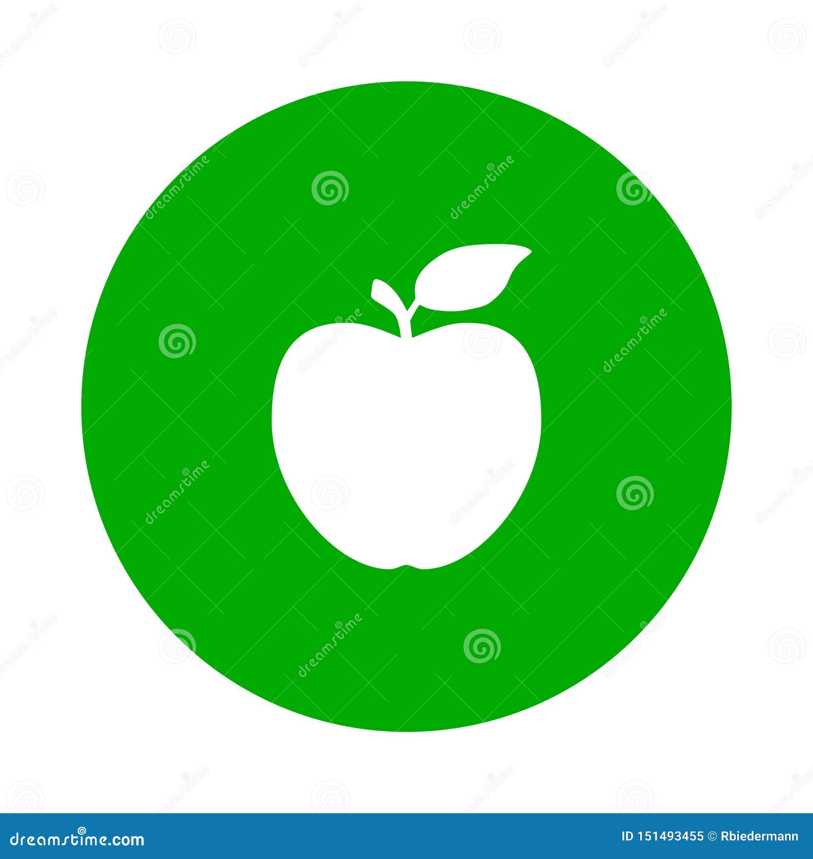 Apple and circle stock vector. Illustration of graphic - 151493455