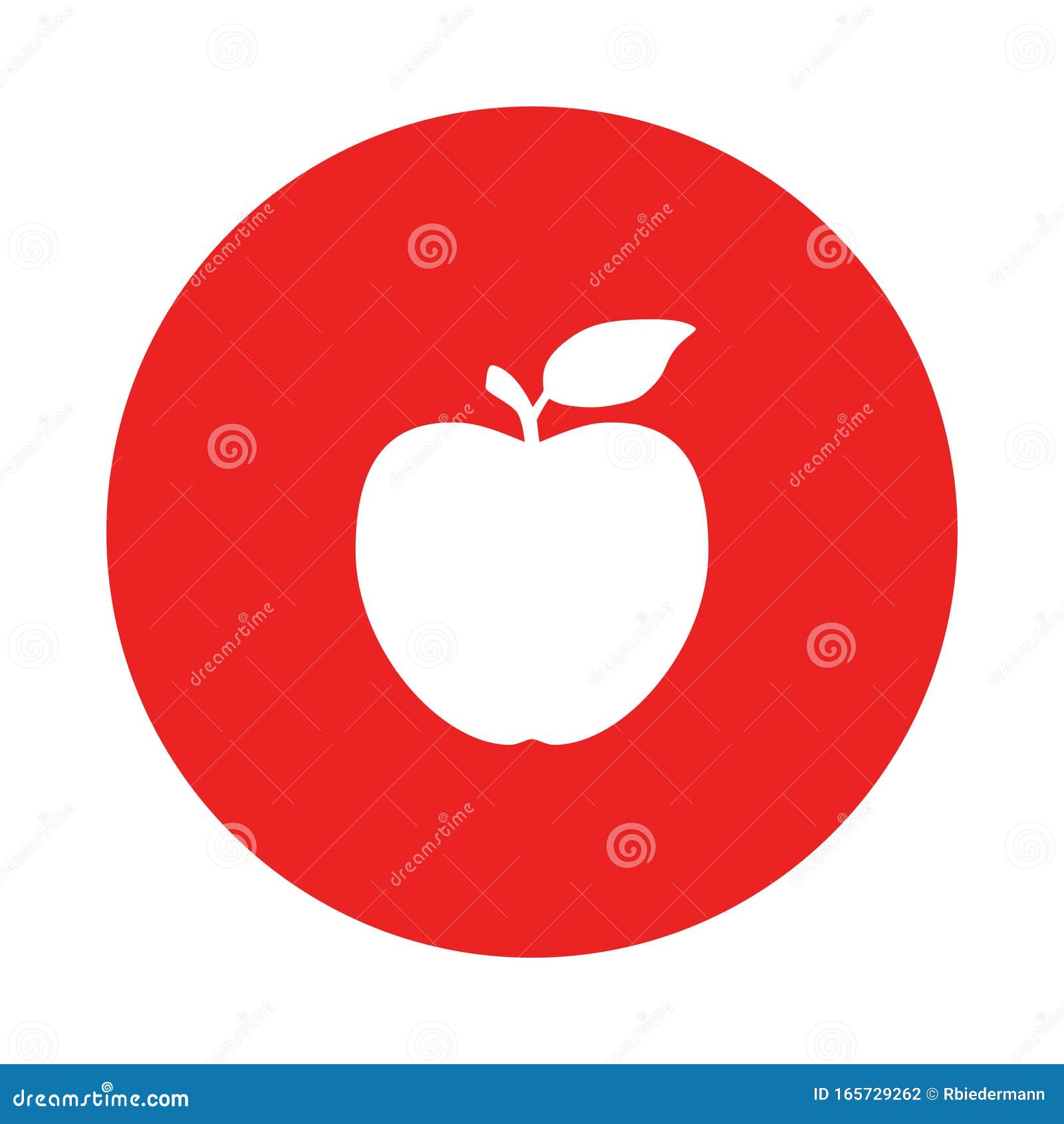 Apple and circle stock vector. Illustration of graphic - 165729262