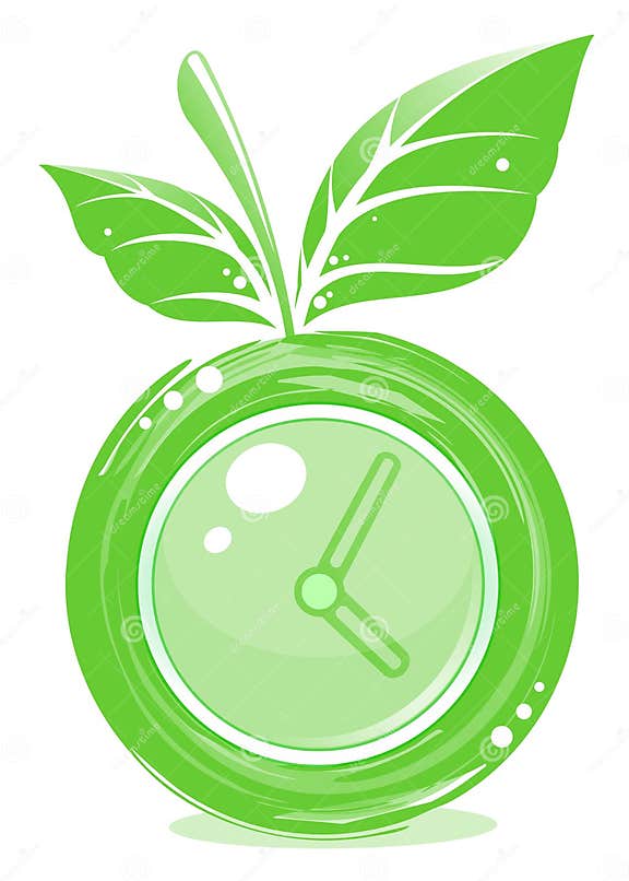 Apple clock stock illustration. Illustration of hour, arrow - 4820060