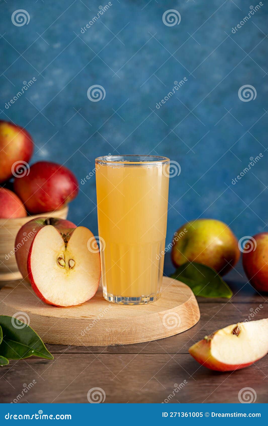 Apple Cocktail, Juice Drink with Fresh Red Apples Stock Image - Image ...