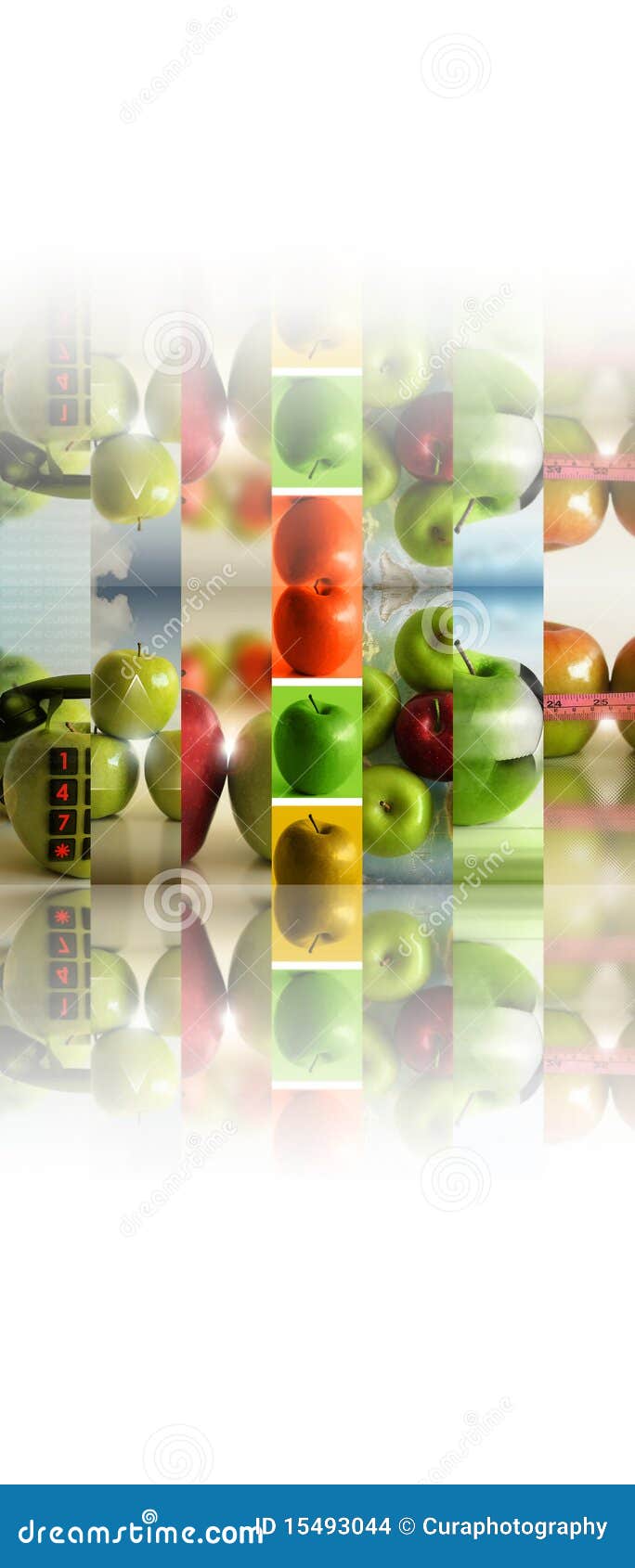 Apple collage stock photo. Image of education, comp, abstract - 15493044