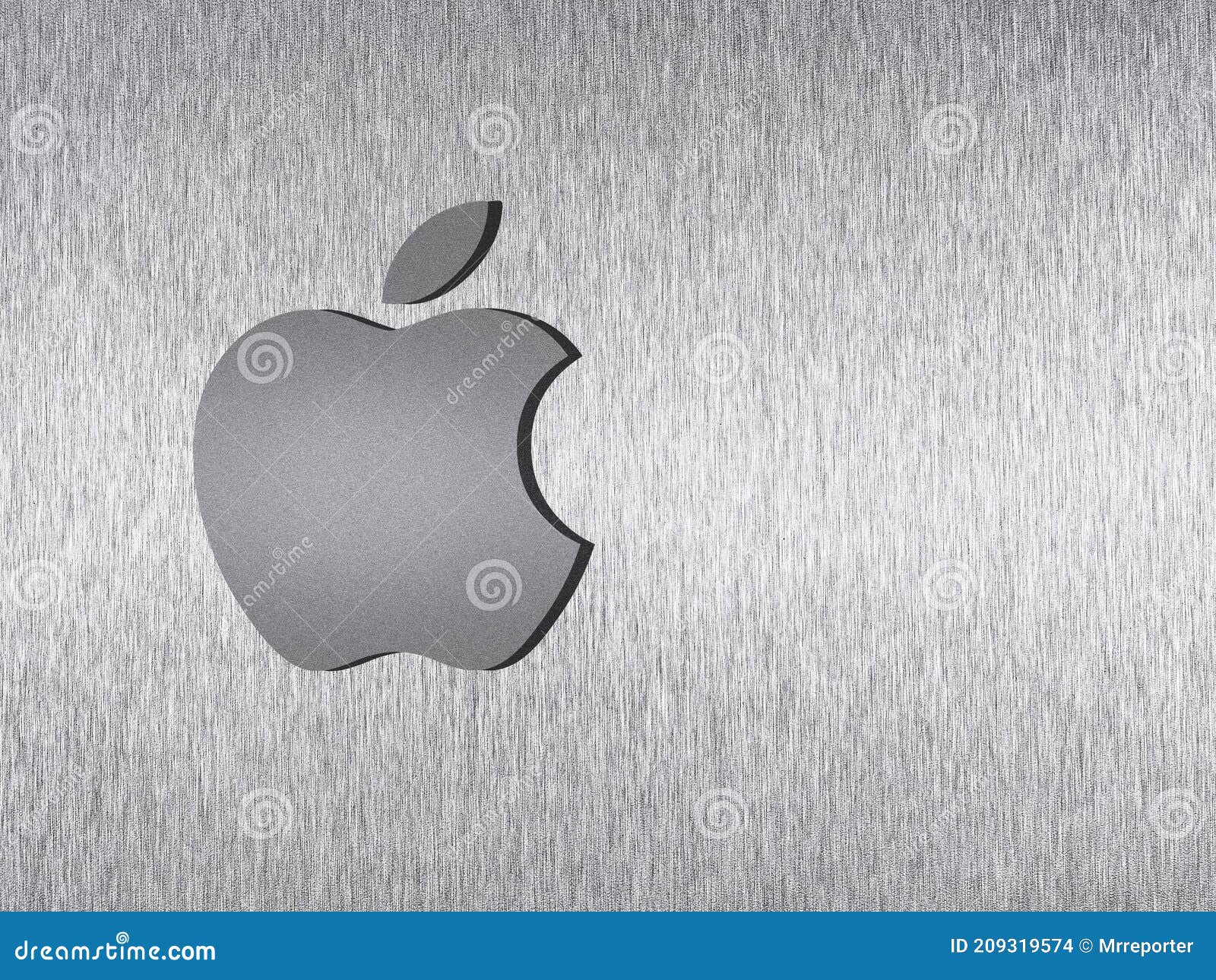 Apple Company Logo on Aluminum Editorial Stock Image - Image of ...