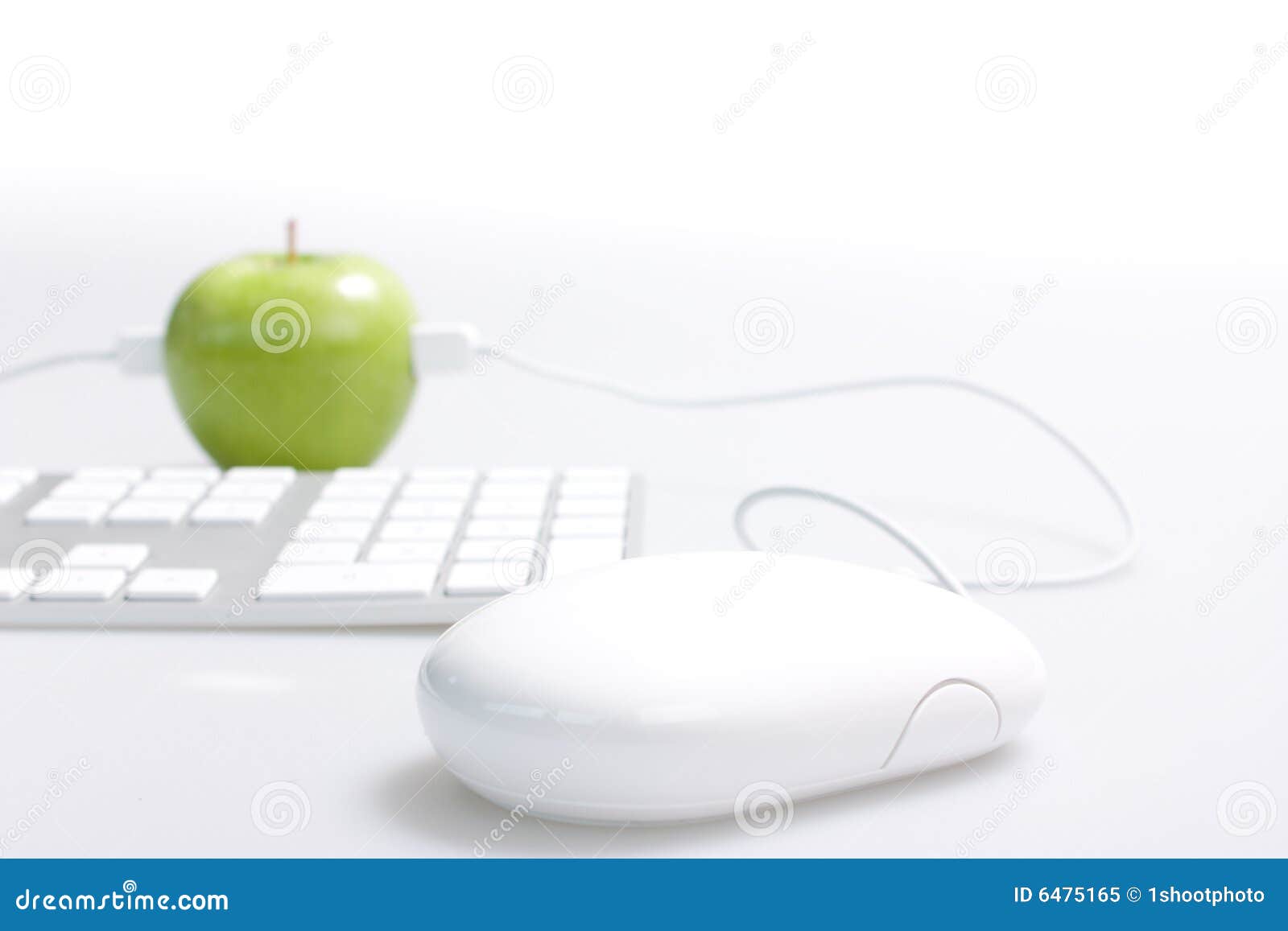 Apple and computer stock image. Image of contact, blank - 6475165