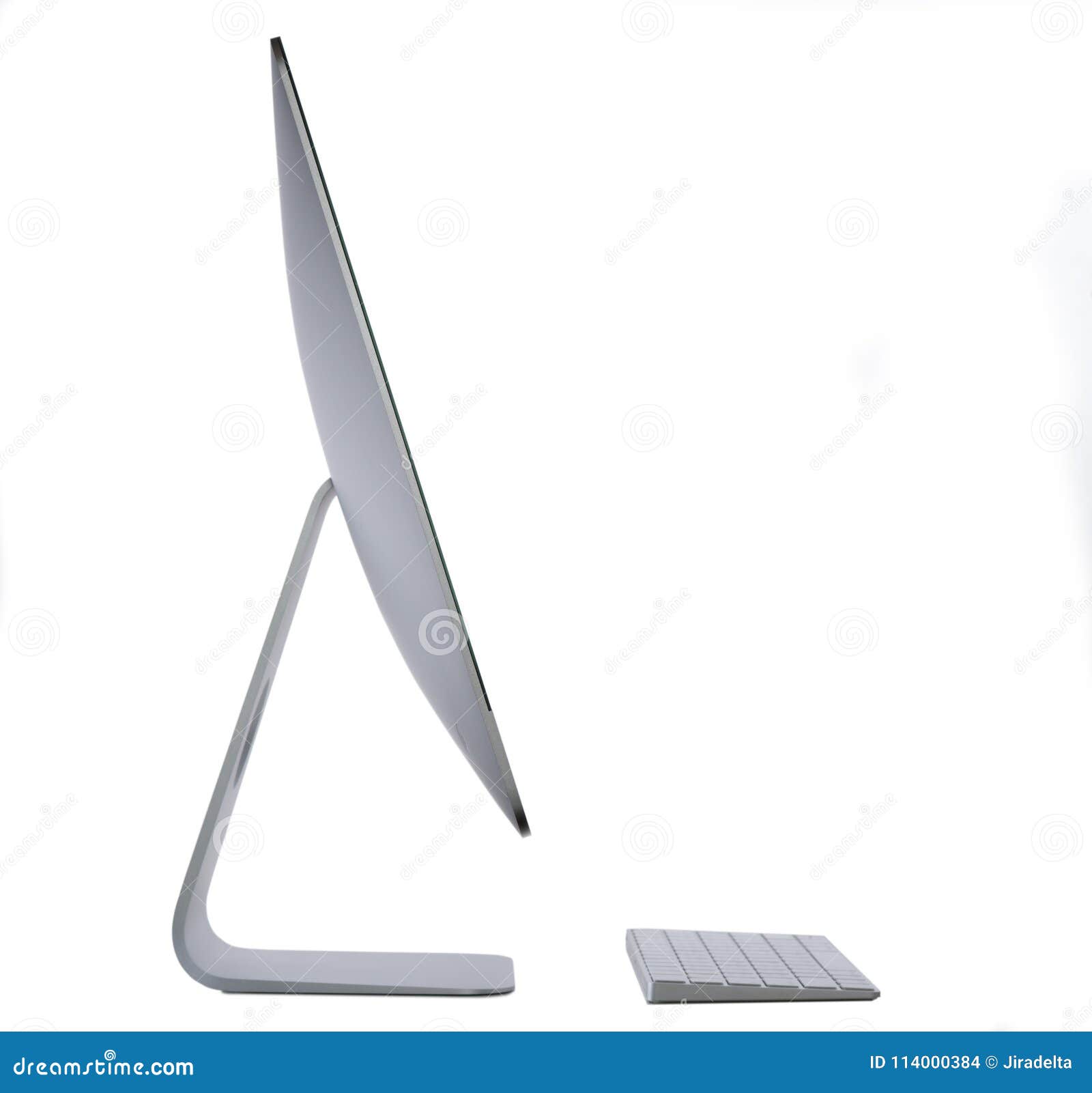 Apple Computer-het Scherm Op Witte Achtergrond Redactionele Stock ...