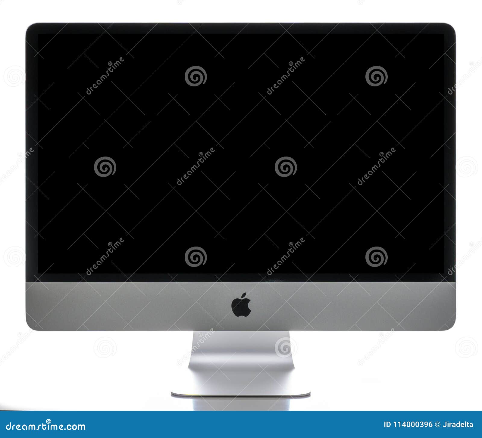 Apple Computer-het Scherm Op Witte Achtergrond Redactionele Foto ...