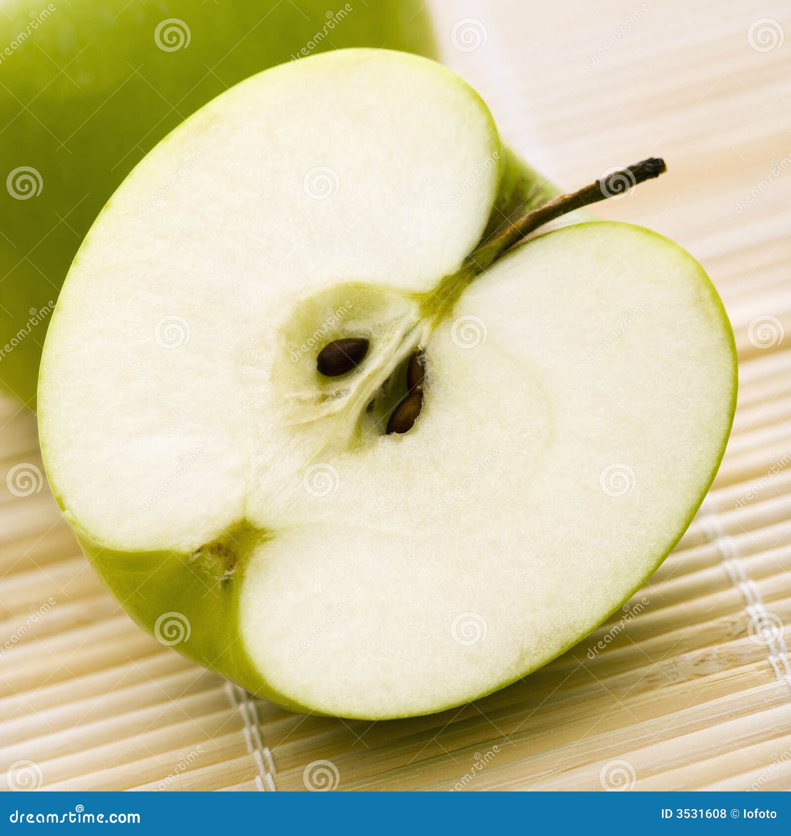 Apple core. stock photo. Image of halved, natural, color - 3531608