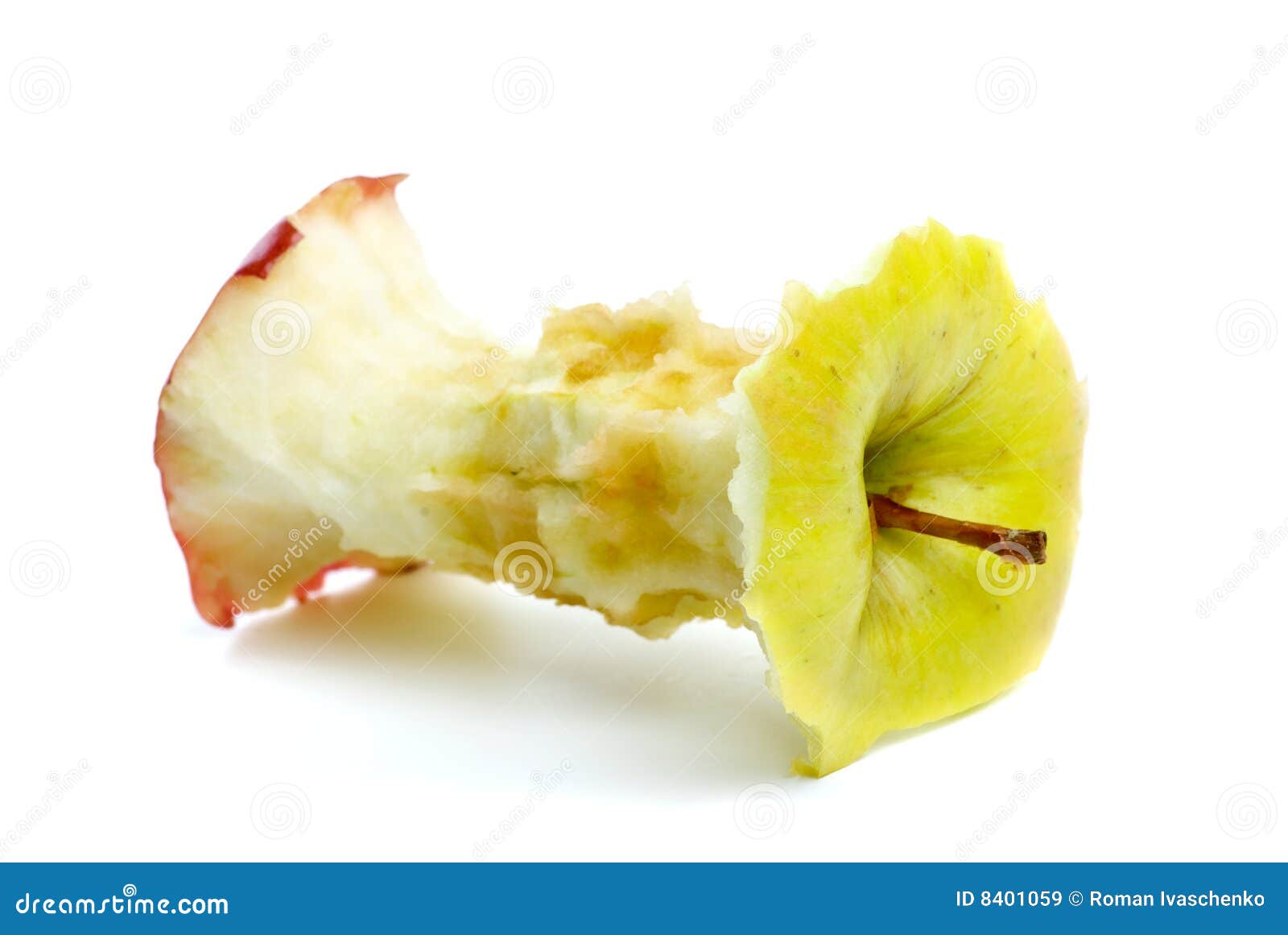 Apple core stock image. Image of fresh, white, food, ripe - 8401059