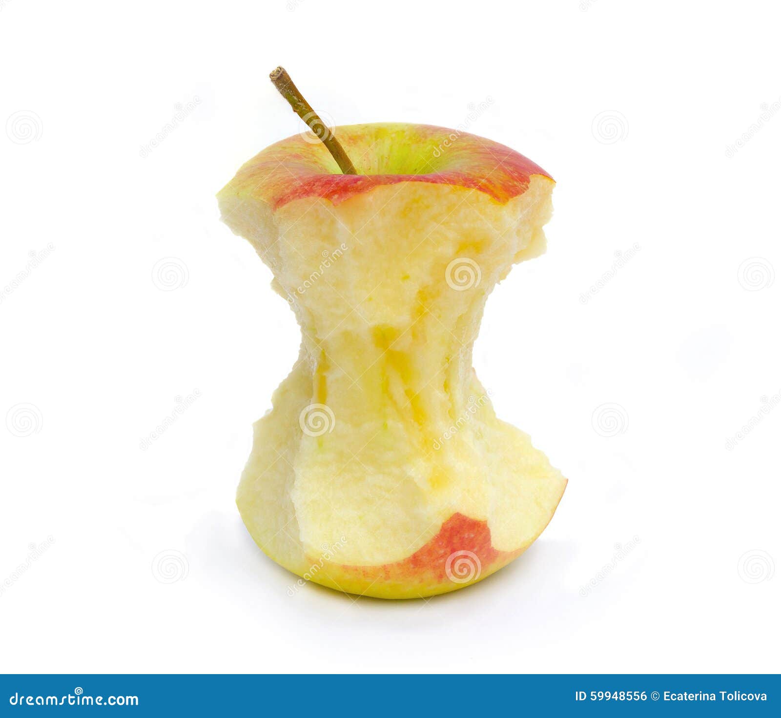An apple core stock photo. Image of delicious, healthy - 59948556