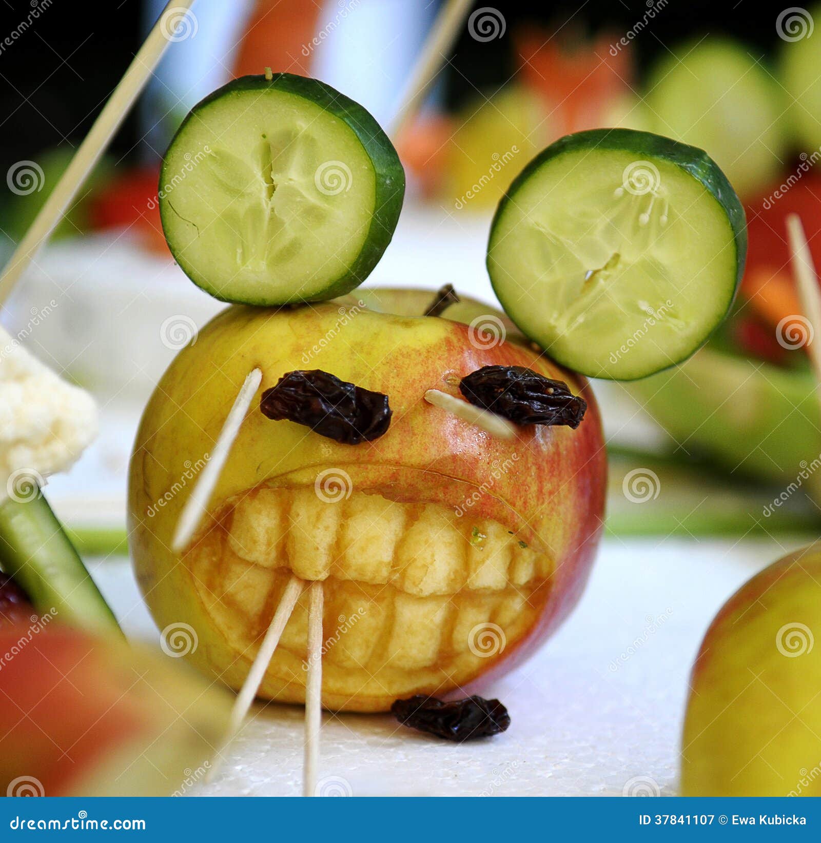 Apple creature stock image. Image of food, healthy, cucumber - 37841107