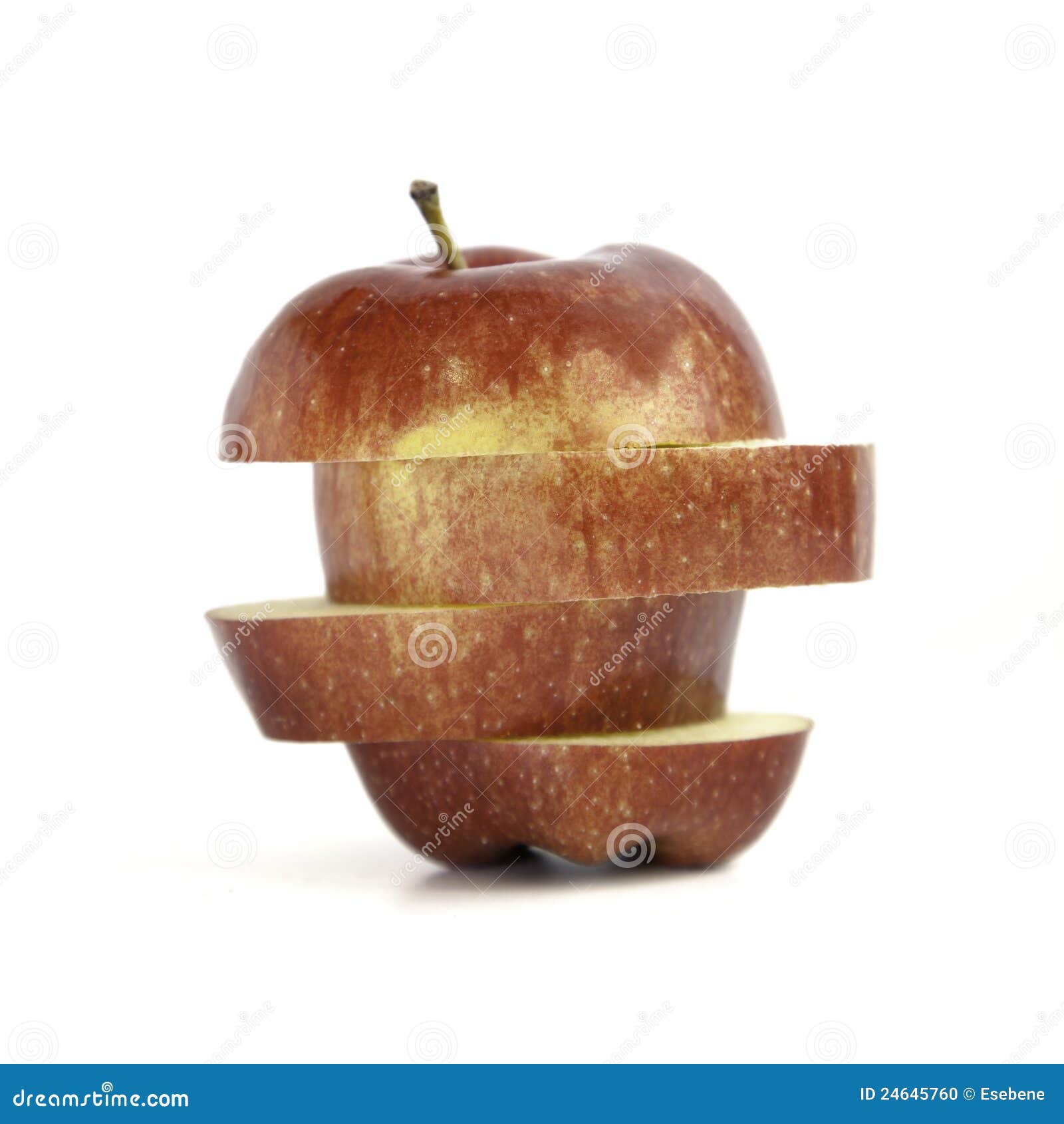 Apple cut stock photo. Image of agriculture, food, bright - 24645760