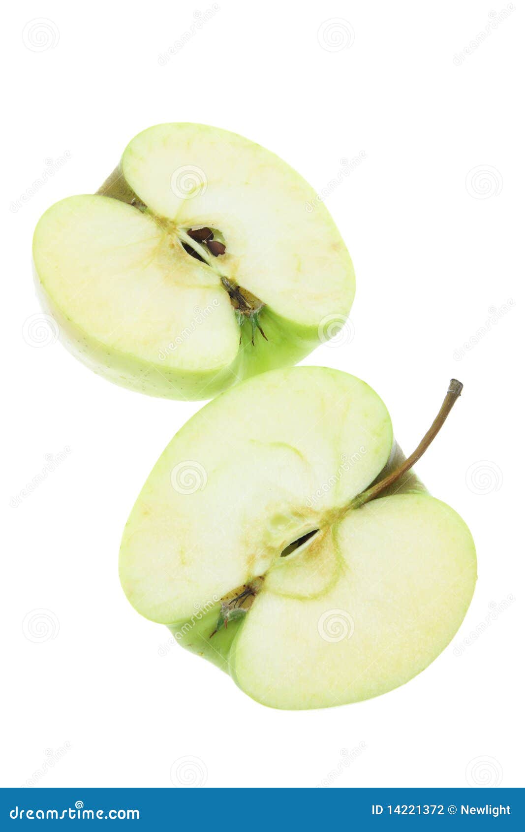 Apple Cut in Half stock photo. Image of life, fruit, vertical - 14221372