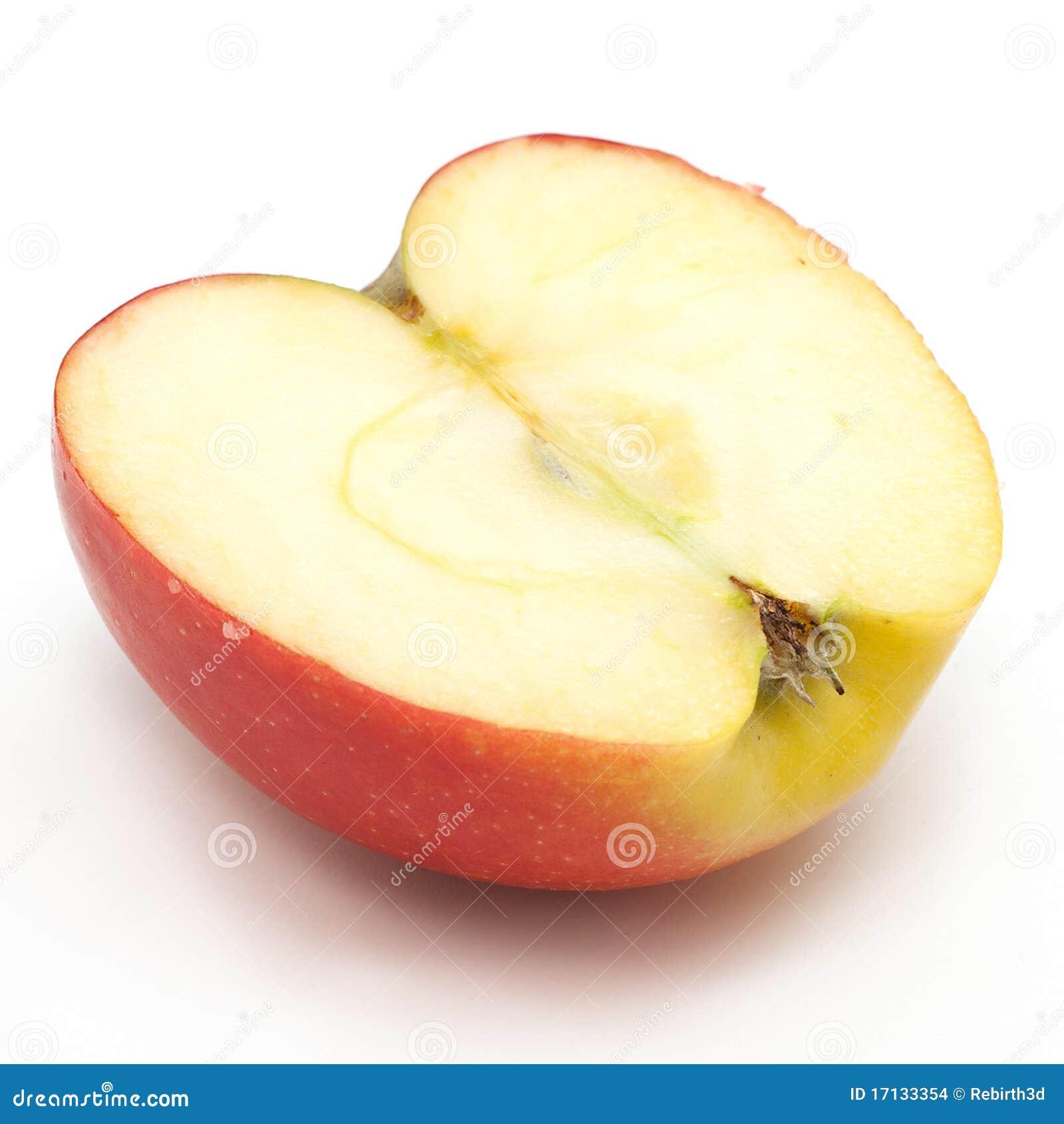 Apple cut on half stock photo. Image of nutrition, freshness - 17133354
