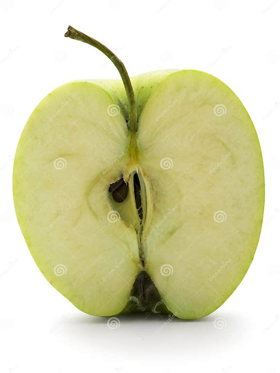 Apple cut in half stock image. Image of apple, fruit, inside - 2915795