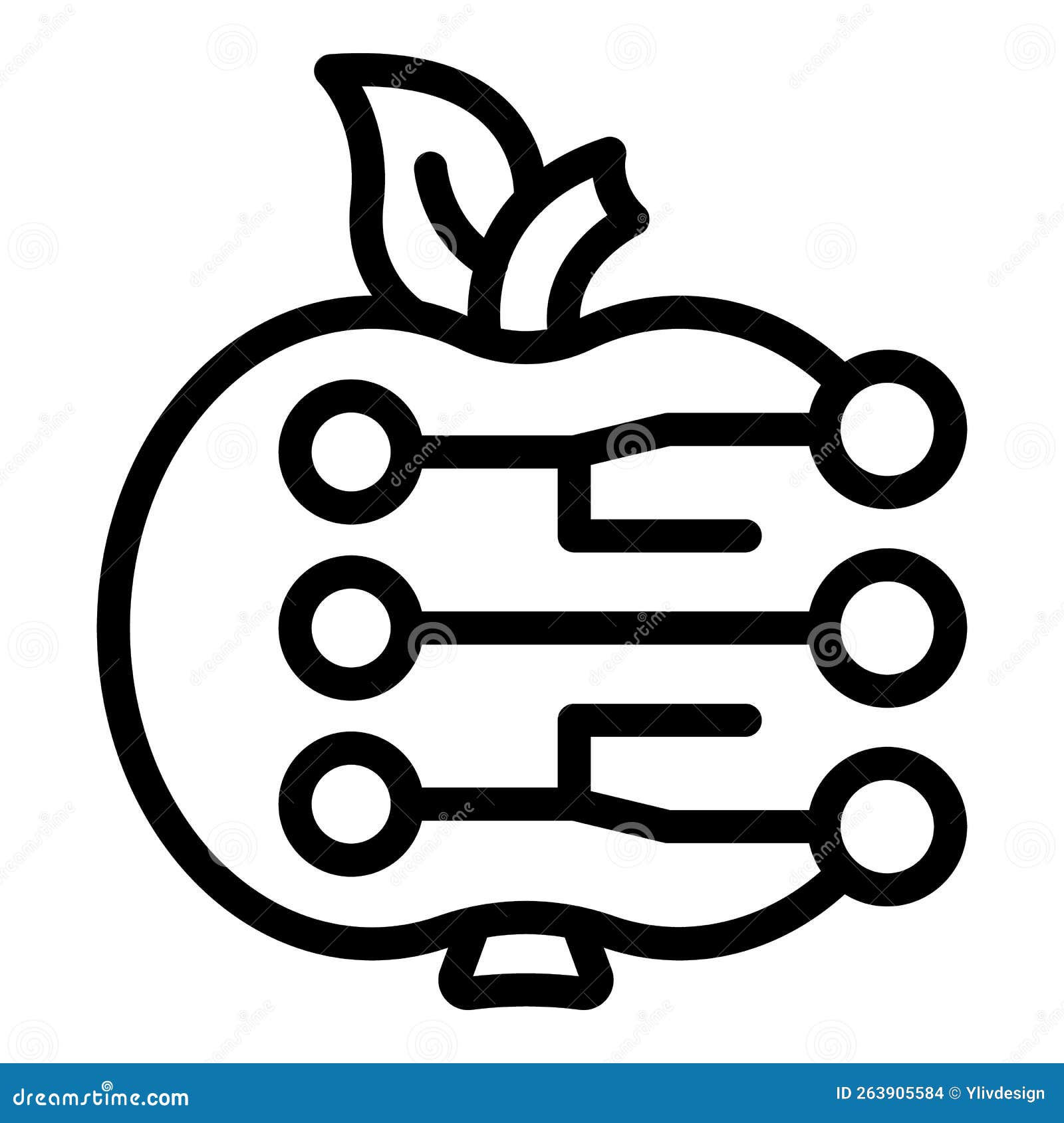 Apple Data Control Icon Outline Vector. Digital Drone Stock Vector ...