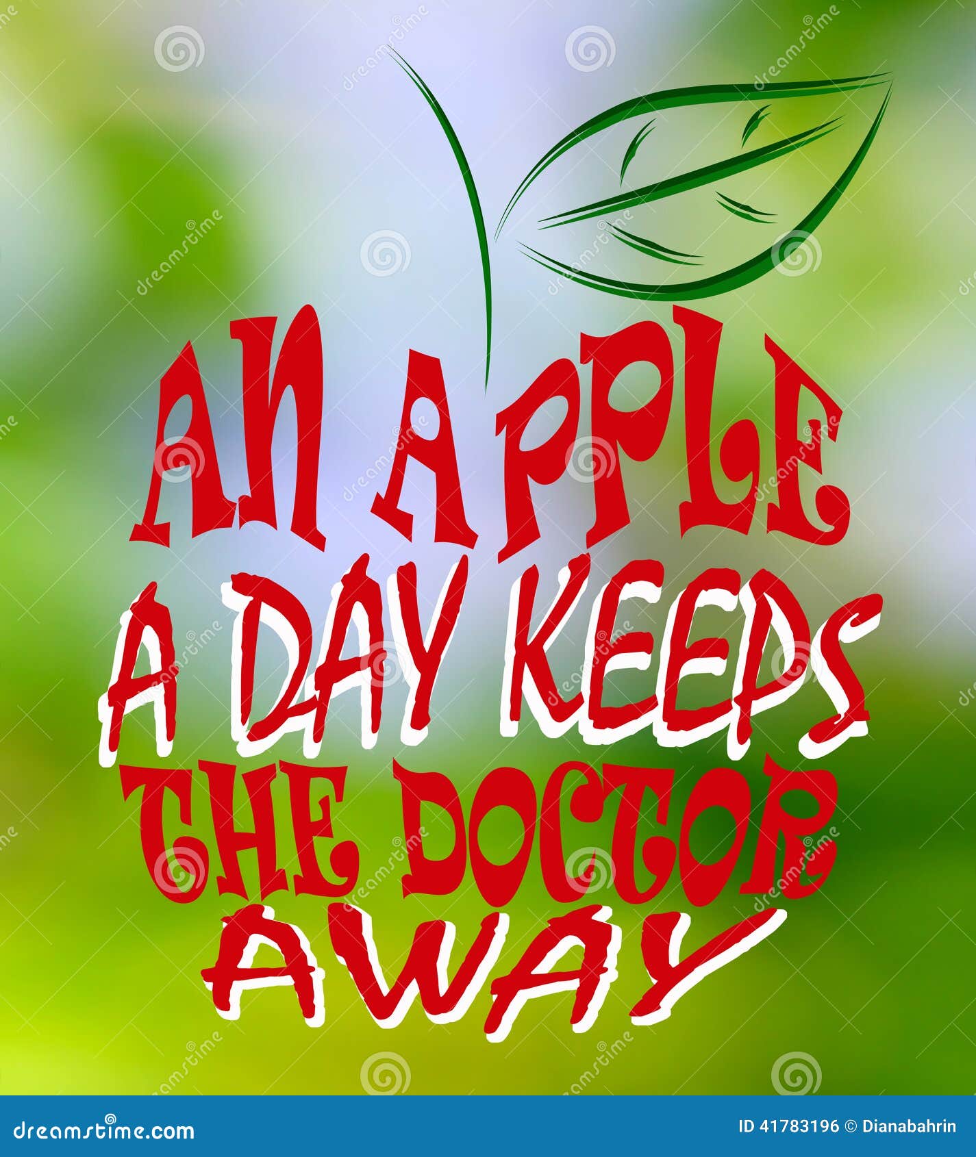 An apple a day stock illustration. Illustration of black - 41783196