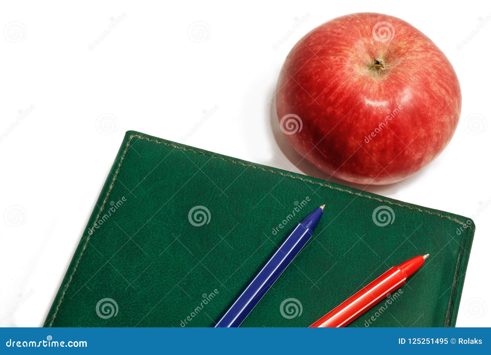 Apple and Diary stock image. Image of science, background - 125251495