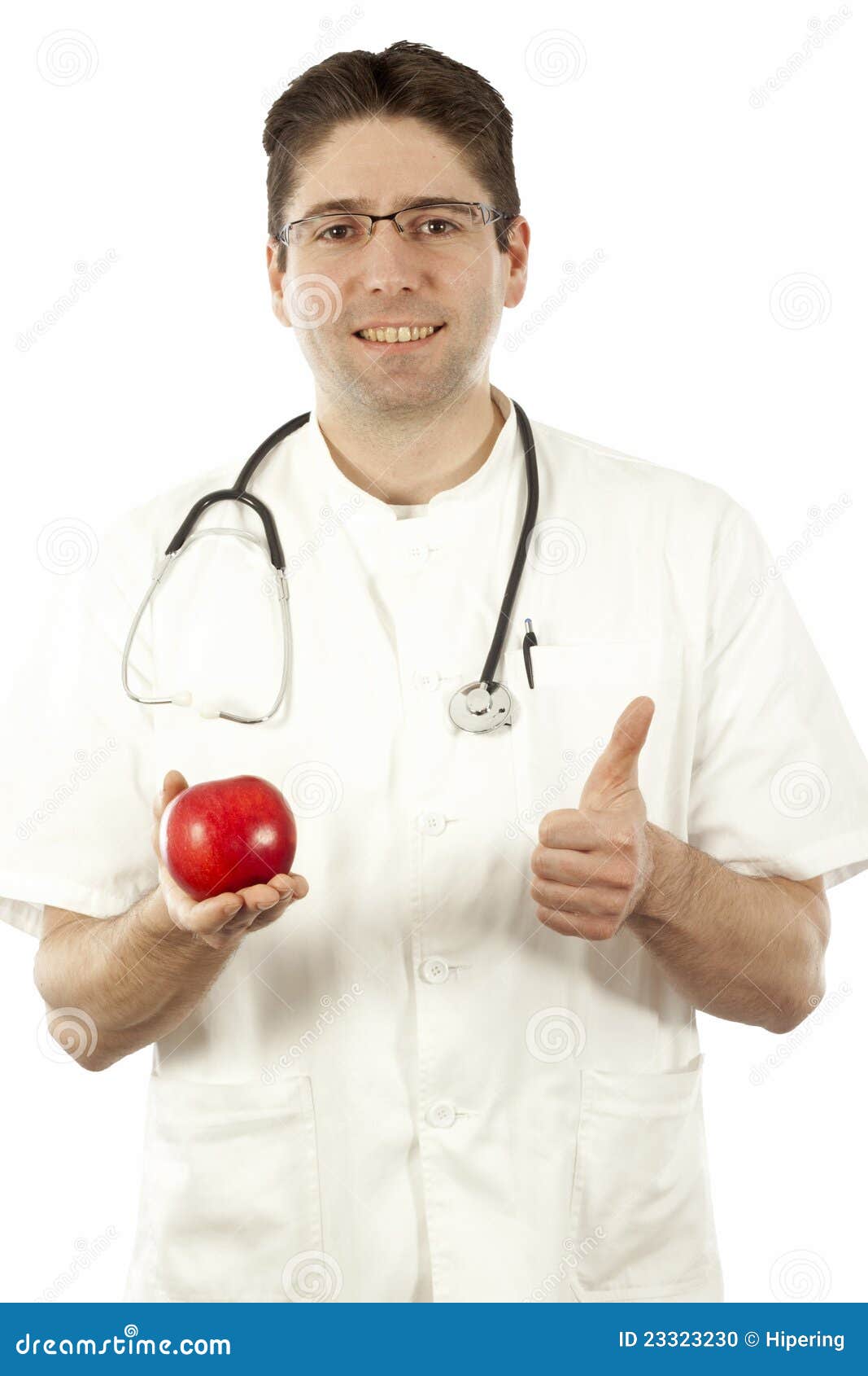 Apple doctor stock photo. Image of smile, nursing, people - 23323230