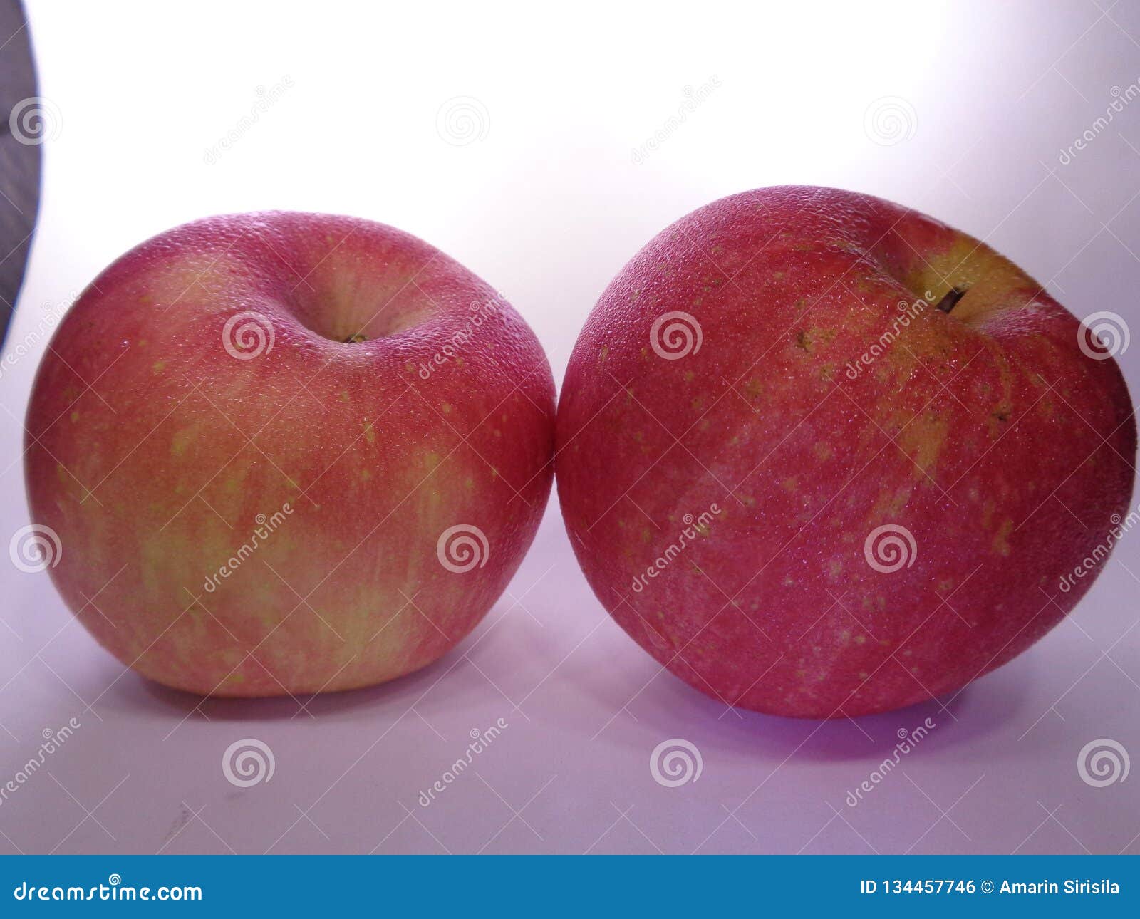 Apple, Double Apple, Two Apple , Pink Apple, Fruit. Stock Photo - Image ...