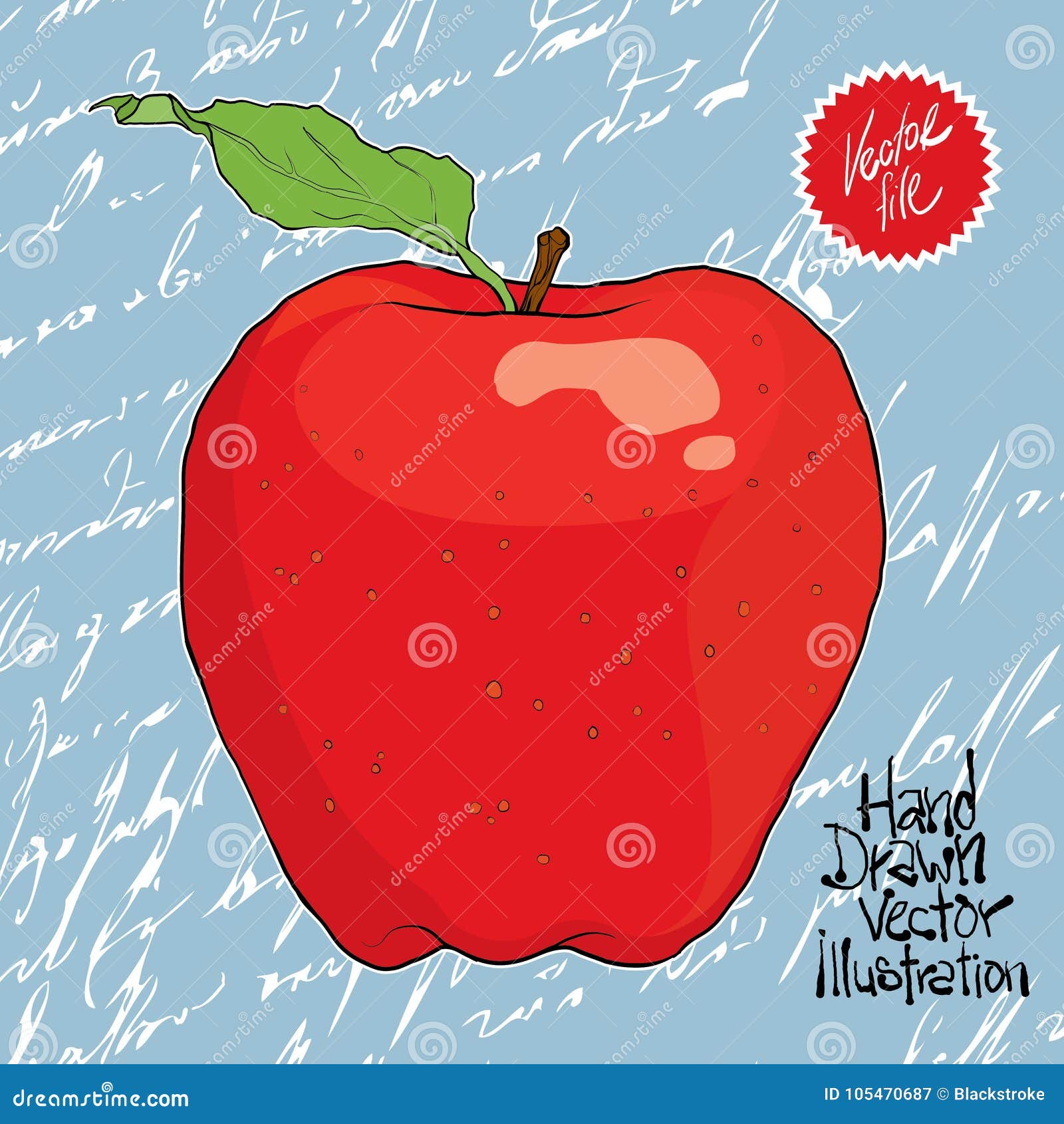 Apple Drawing, Vector Sketch Illustration, Set Of Apples, Black And ...