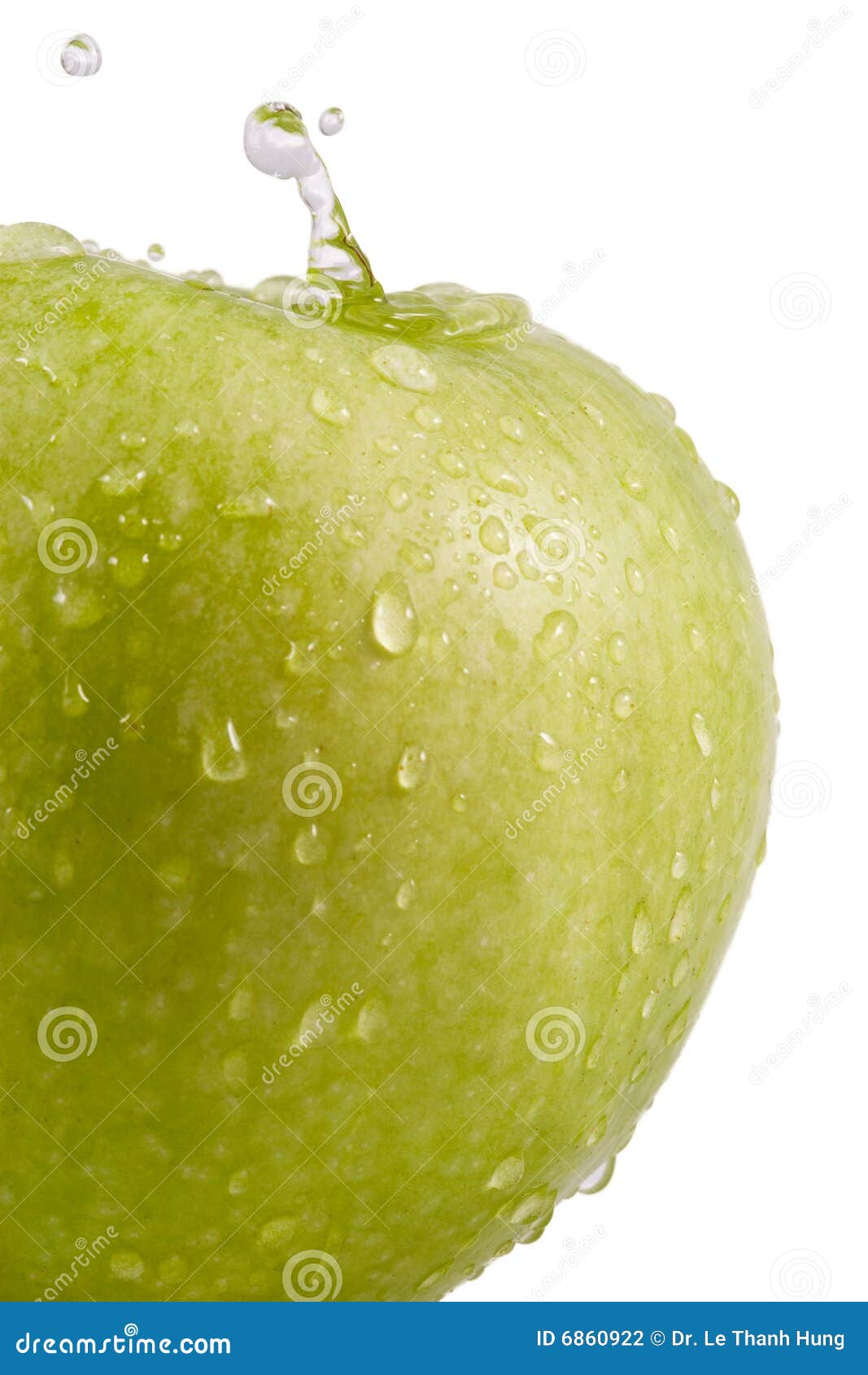 Apple with drops stock photo. Image of splash, environment - 6860922