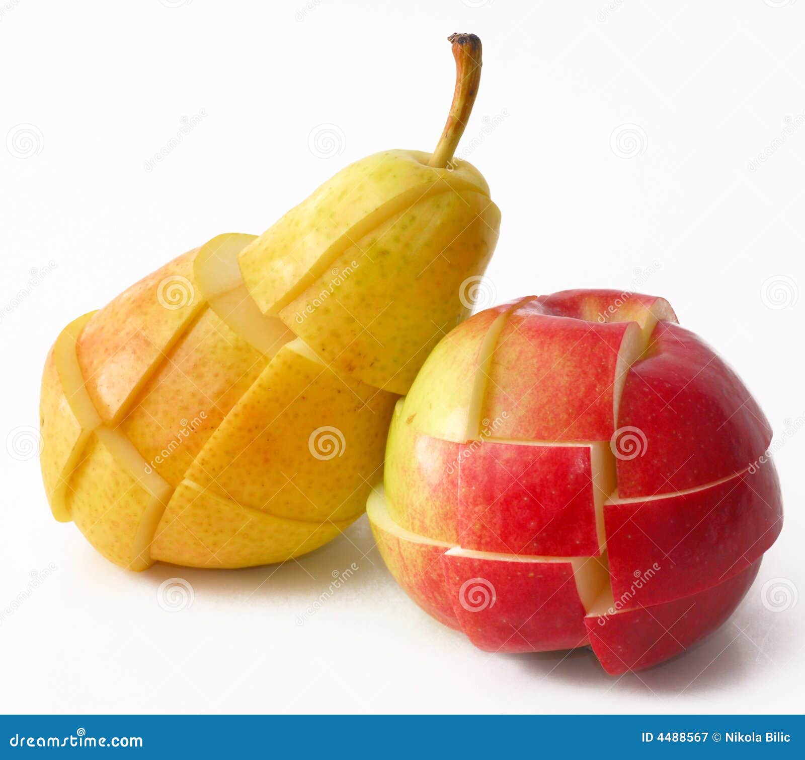 Apple e pera imagem de stock. Imagem de maduro, pera, fresco - 4488567