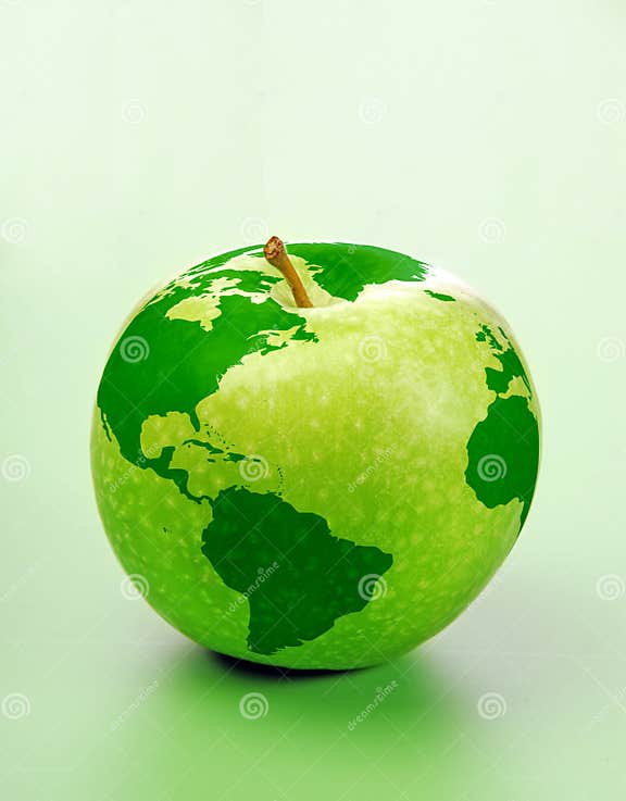 Apple Earth stock illustration. Illustration of countries - 19161992