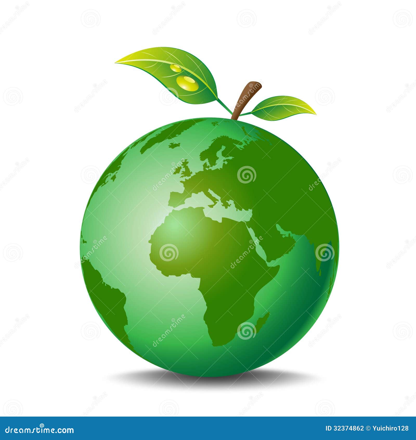 Apple earth stock illustration. Illustration of idea - 32374862