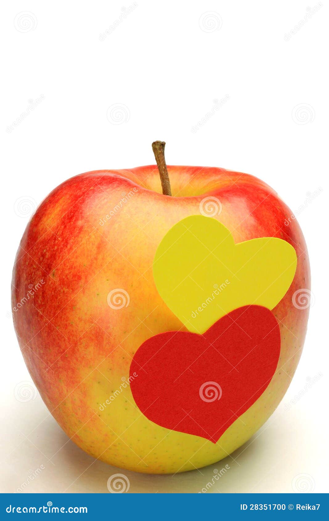 Apple en hart stock foto. Image of geel, achtergrond - 28351700