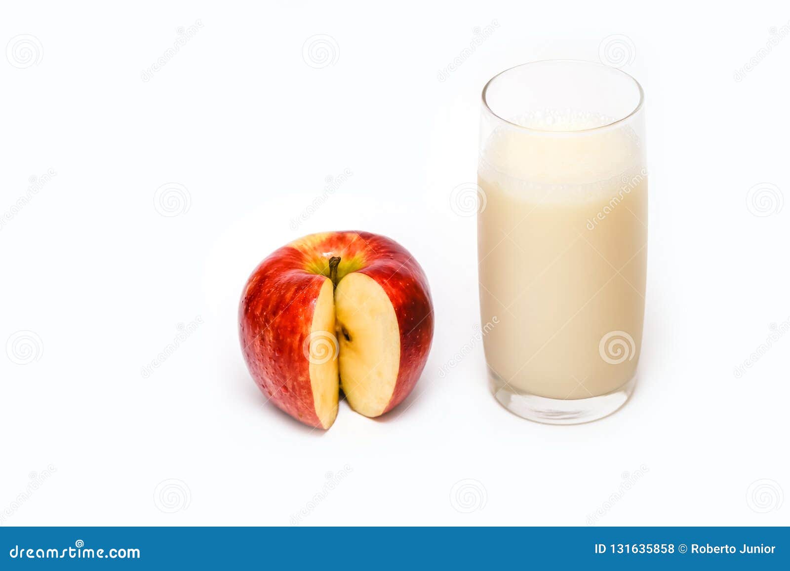 Apple Et Jus De Pomme Ensemble Photo stock - Image of savoureux, glace ...