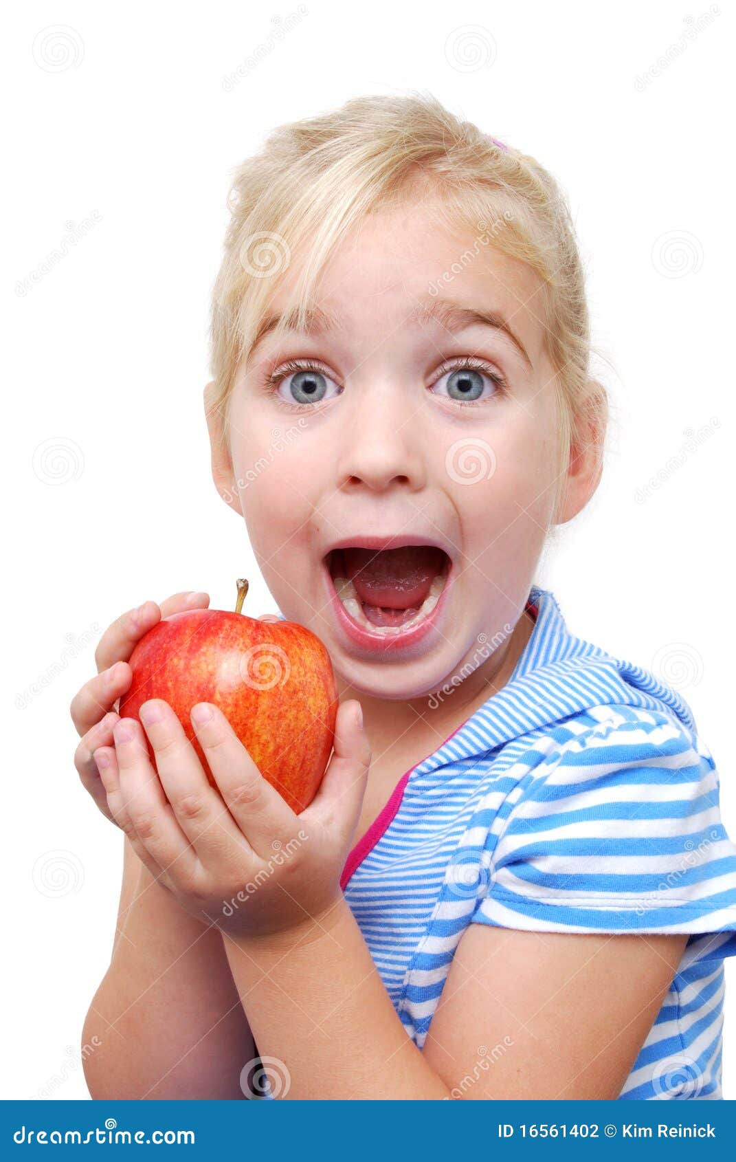 Apple Face stock photo. Image of apple, girl, young, preschooler - 16561402