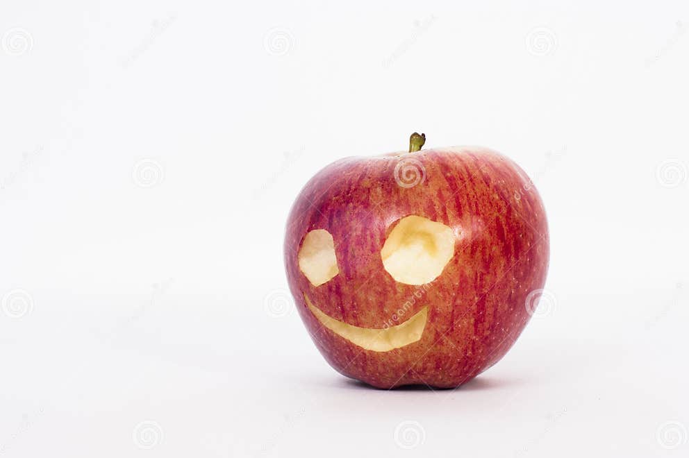 Apple face stock image. Image of color, drink, lifestyle - 38663577