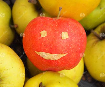 Apple-face stock image. Image of apples, natural, green - 35020683