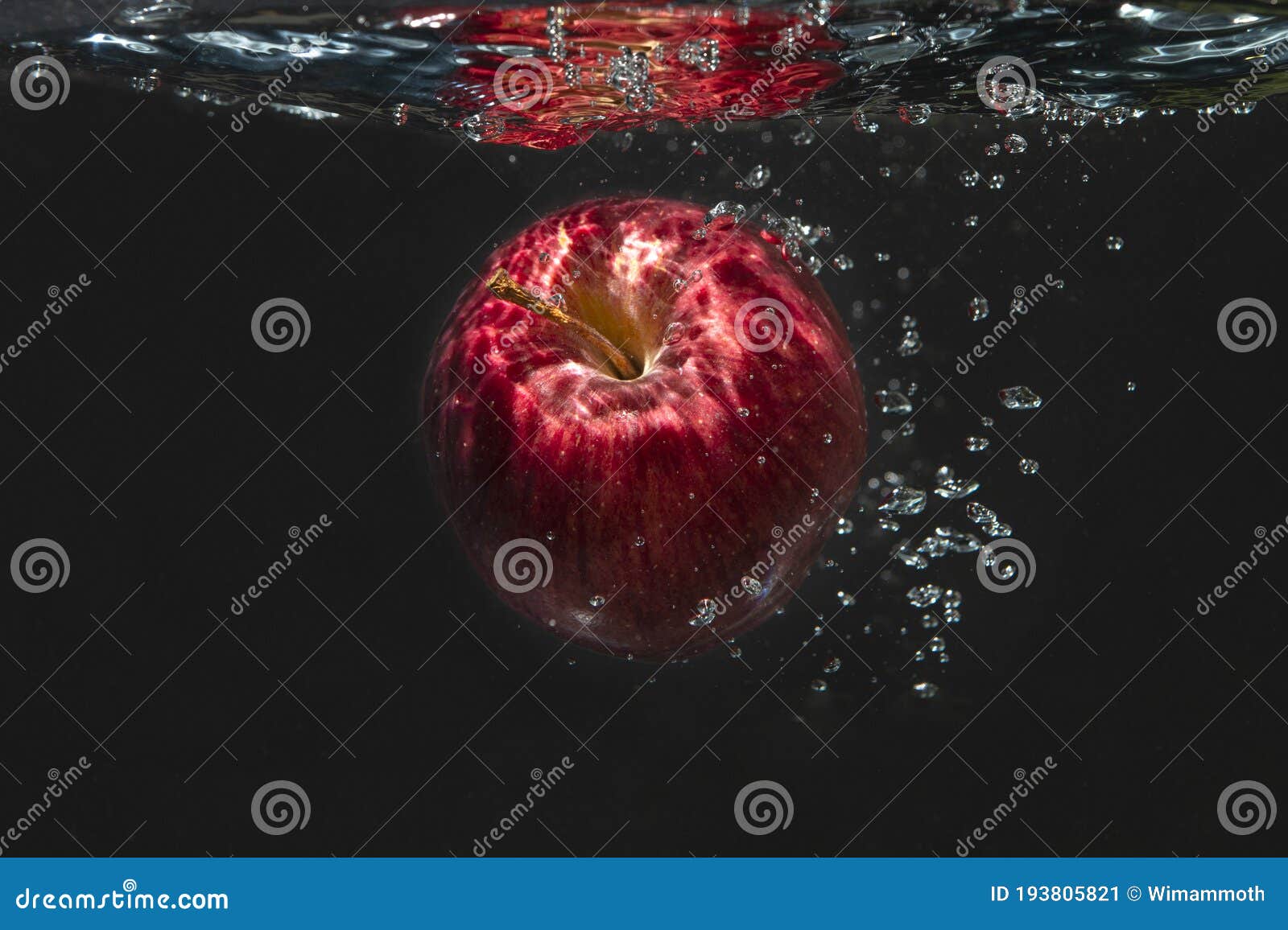 Apple falling in water stock image. Image of apple, ripe - 193805821