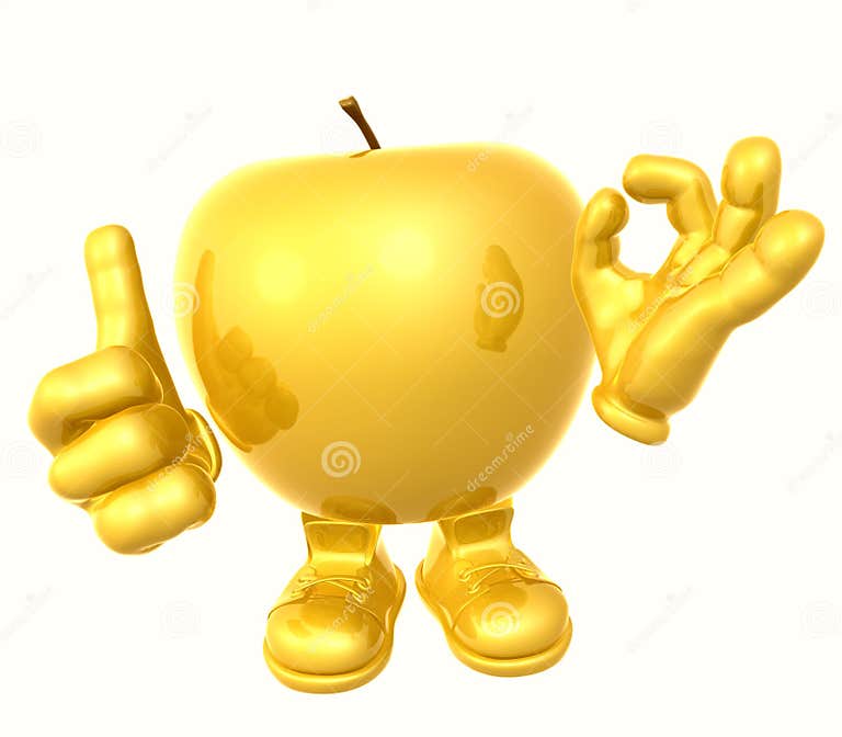 Apple figure stock illustration. Illustration of good - 8547279