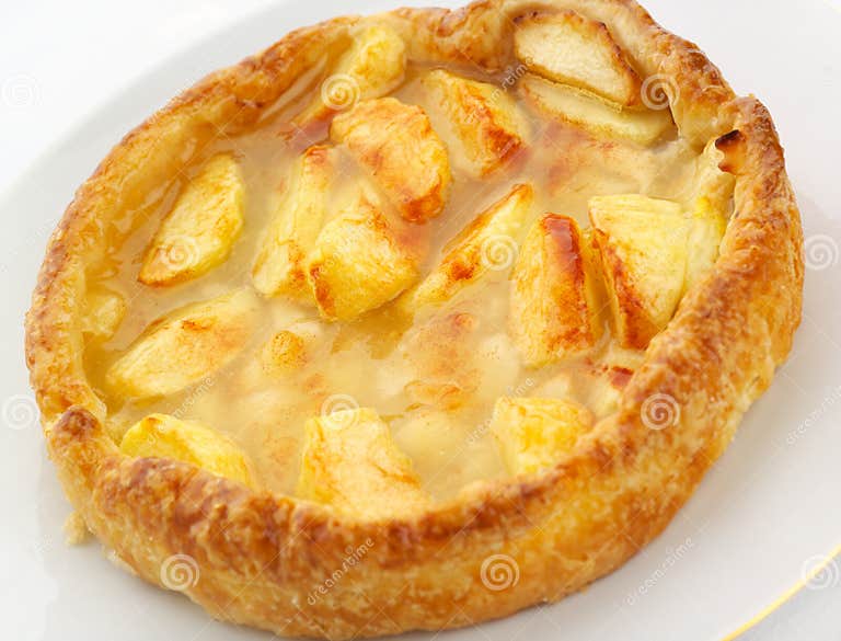 Apple Flan stock image. Image of cooked, flan, apple, tart - 7110397