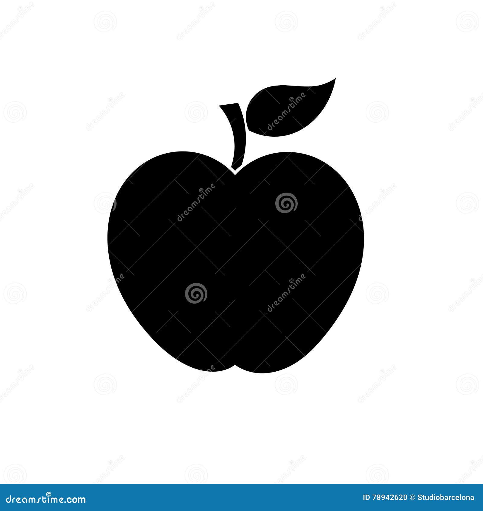 Apple forma vector ilustración del vector. Ilustración de sencillo ...