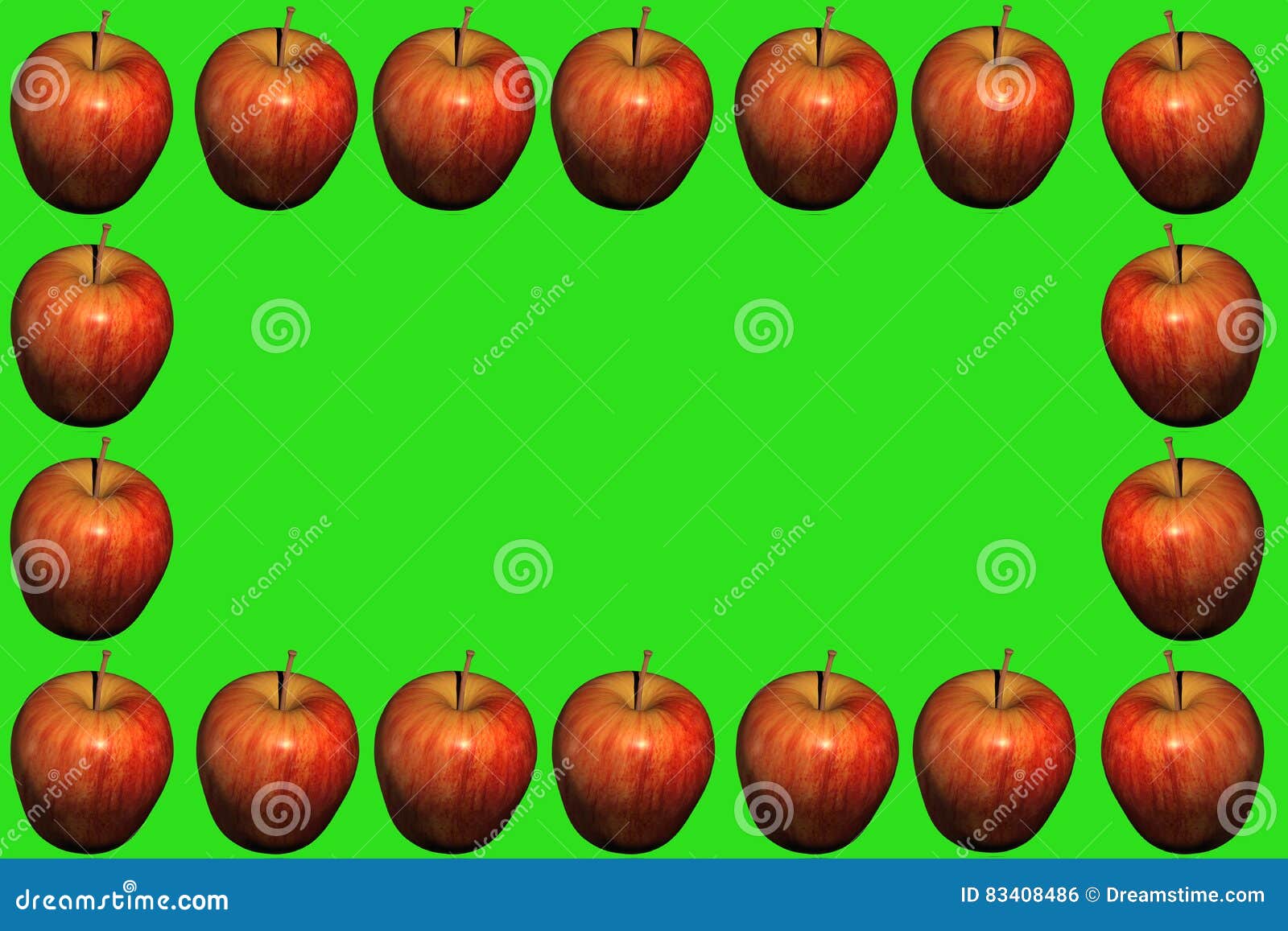 Apple of frame stock illustration. Illustration of passion - 83408486