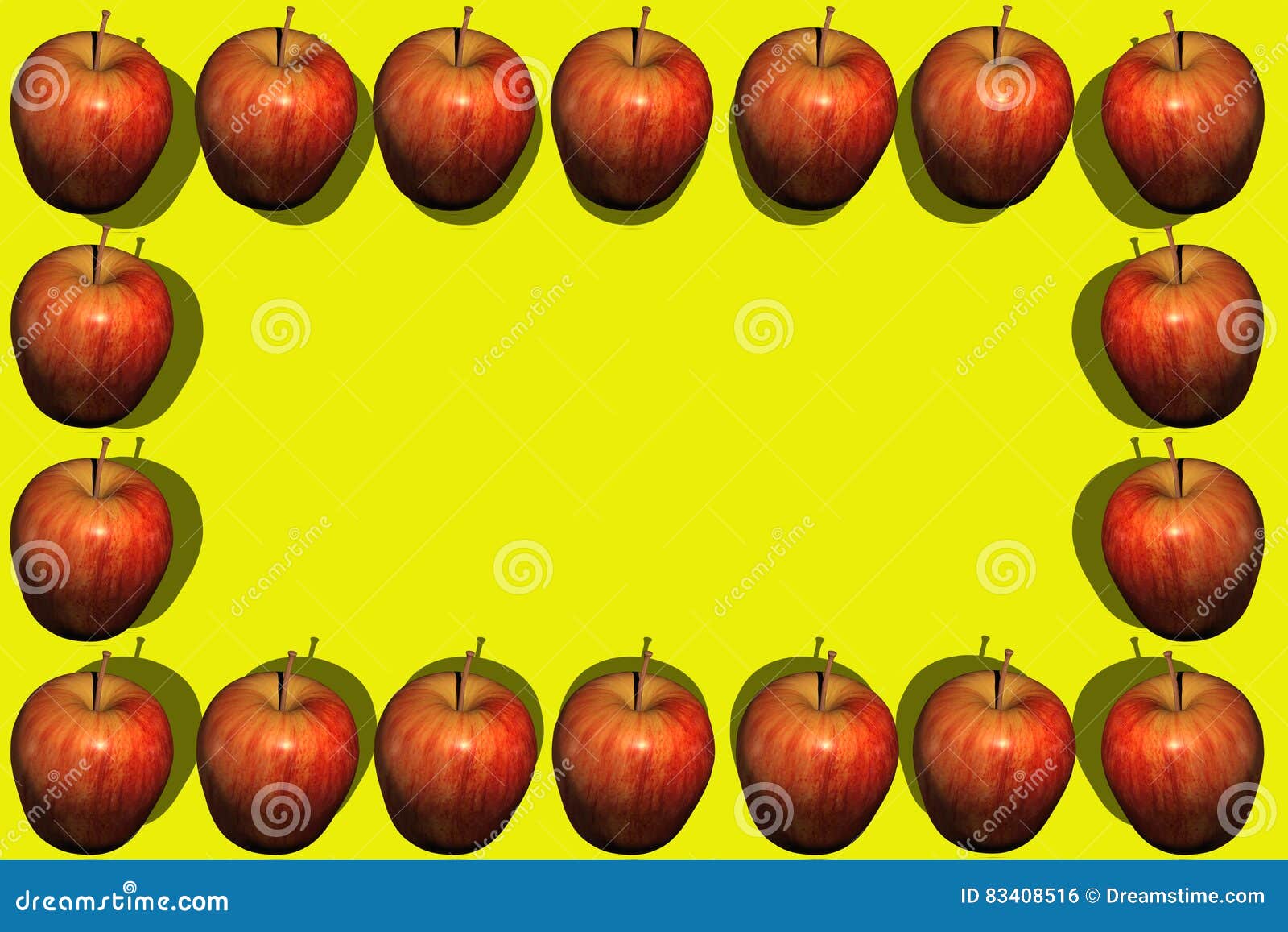 Apple of frame stock illustration. Illustration of fruit - 83408516