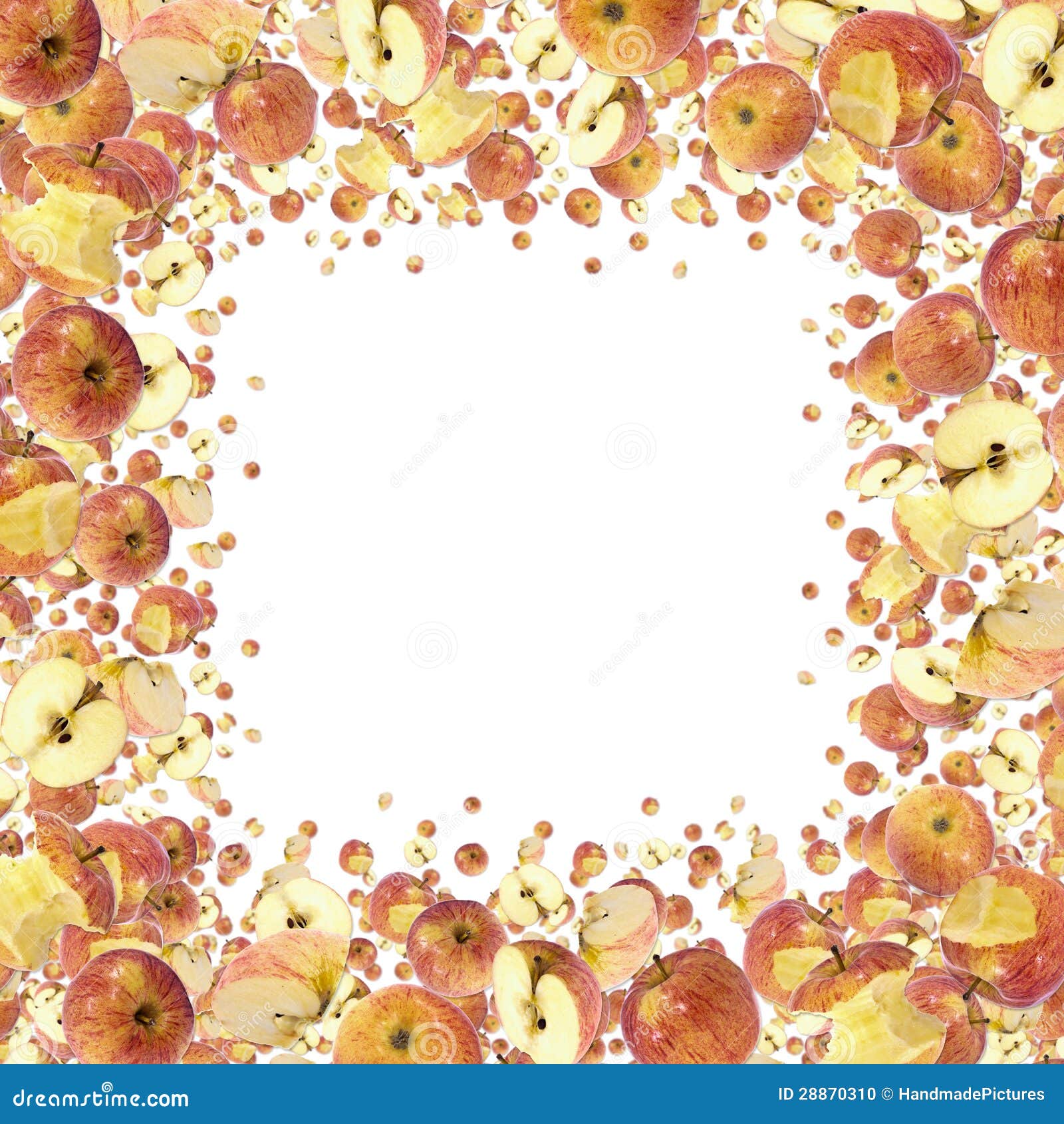 Apple Frame (on white) stock illustration. Illustration of copyspace ...