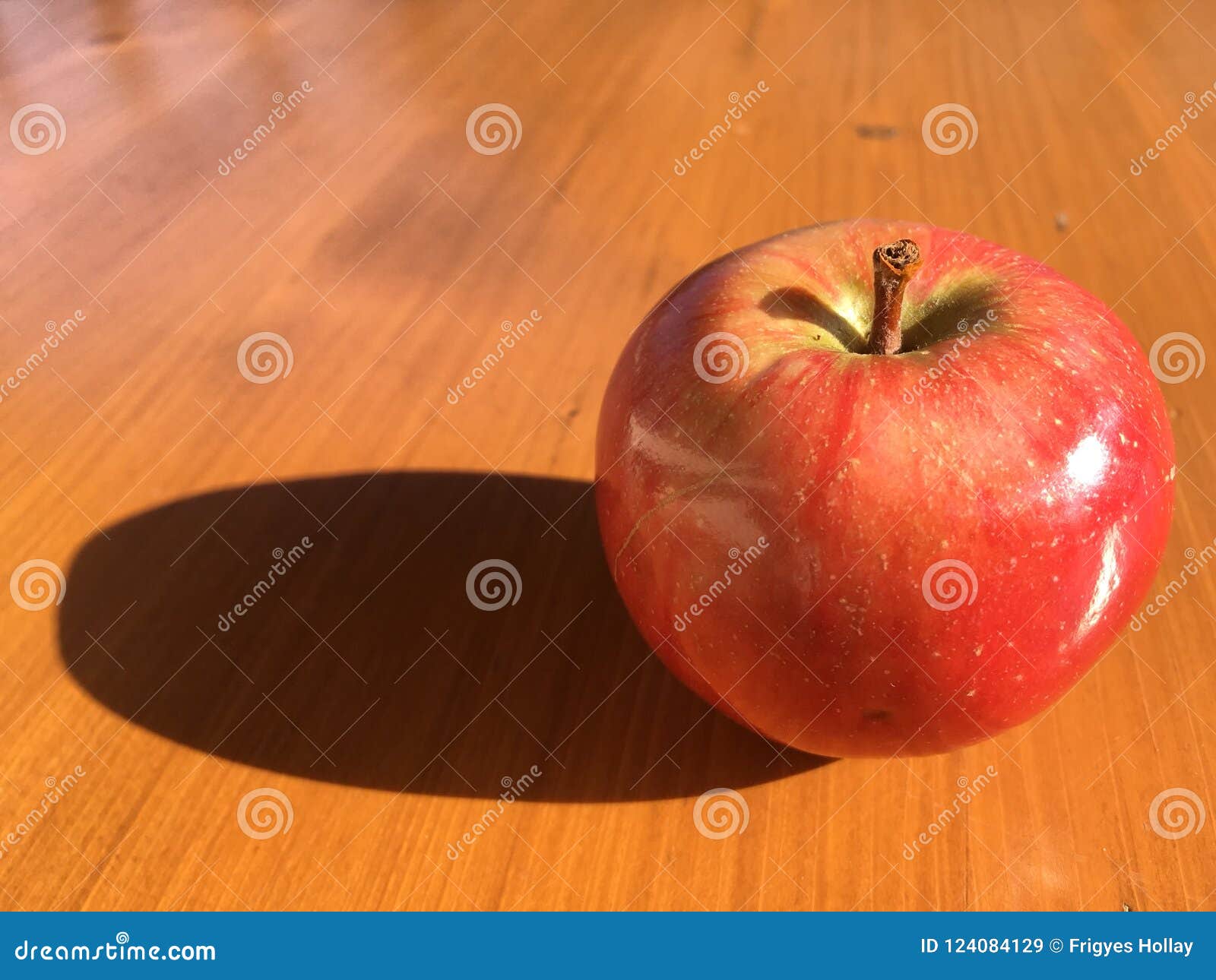 Apple stock image. Image of table, aple, apple, shadow - 124084129
