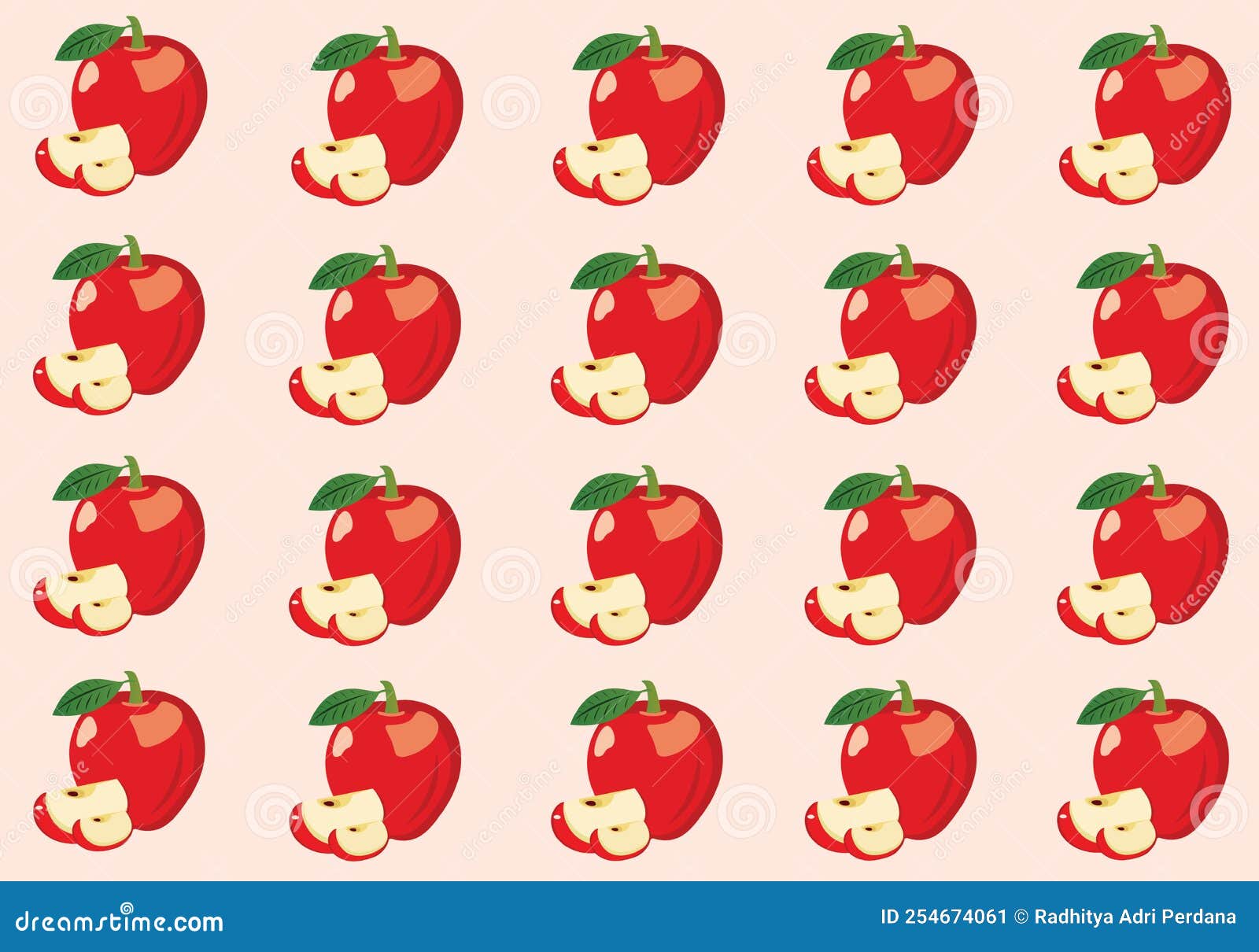 Apple Fruit Background Illustration Stock Illustration - Illustration ...