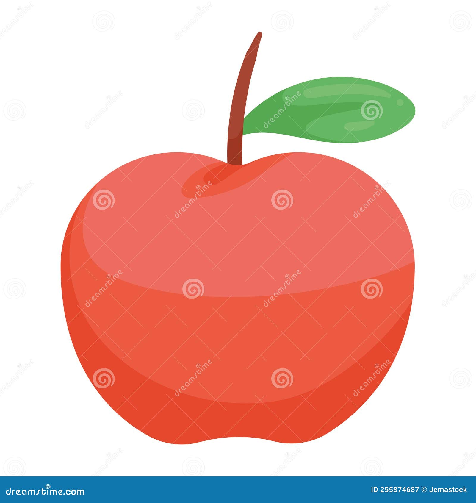 Apple fruit icon stock illustration. Illustration of nature - 255874687