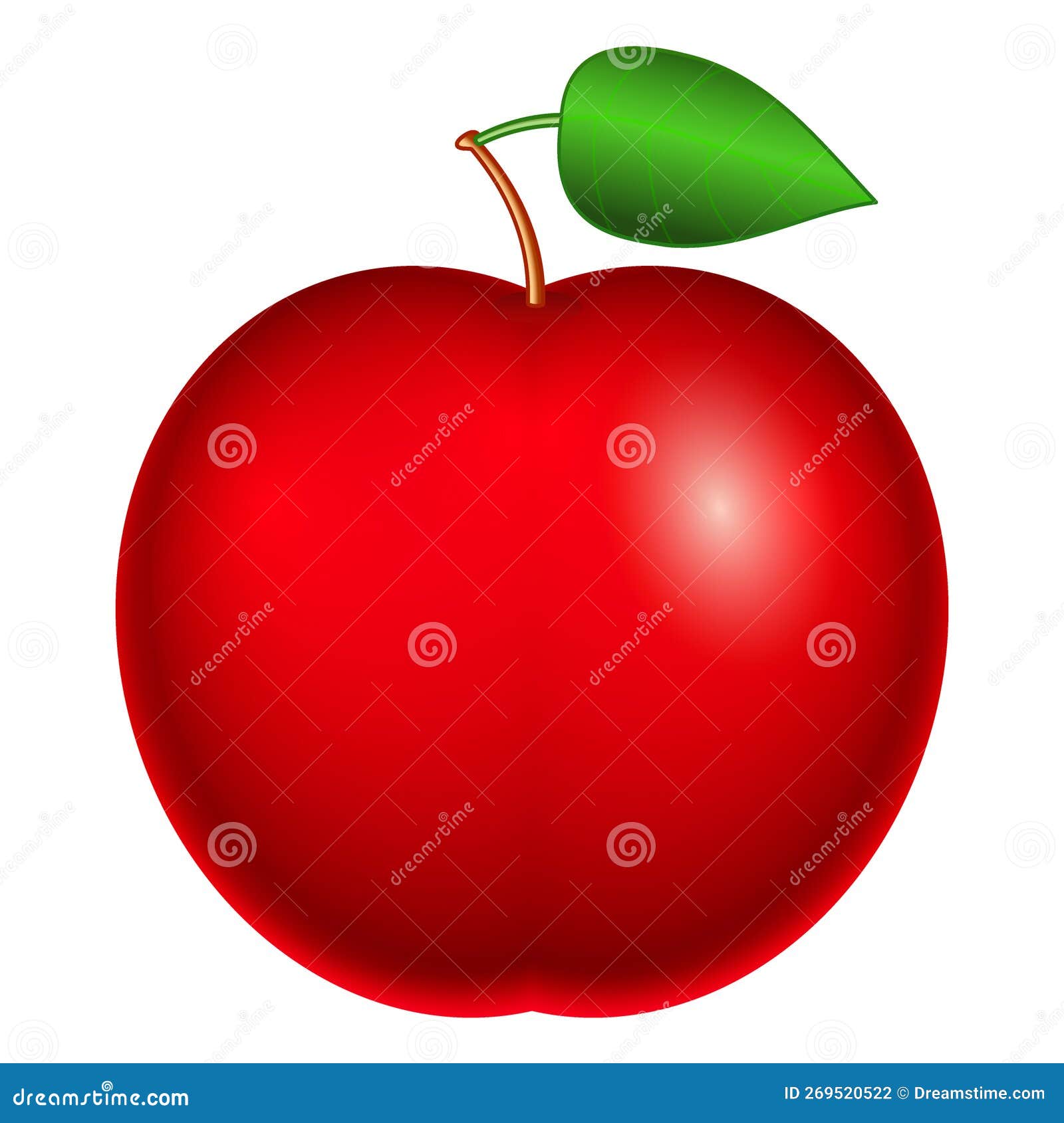 Apple fruit illustration stock vector. Illustration of fresh - 269520522