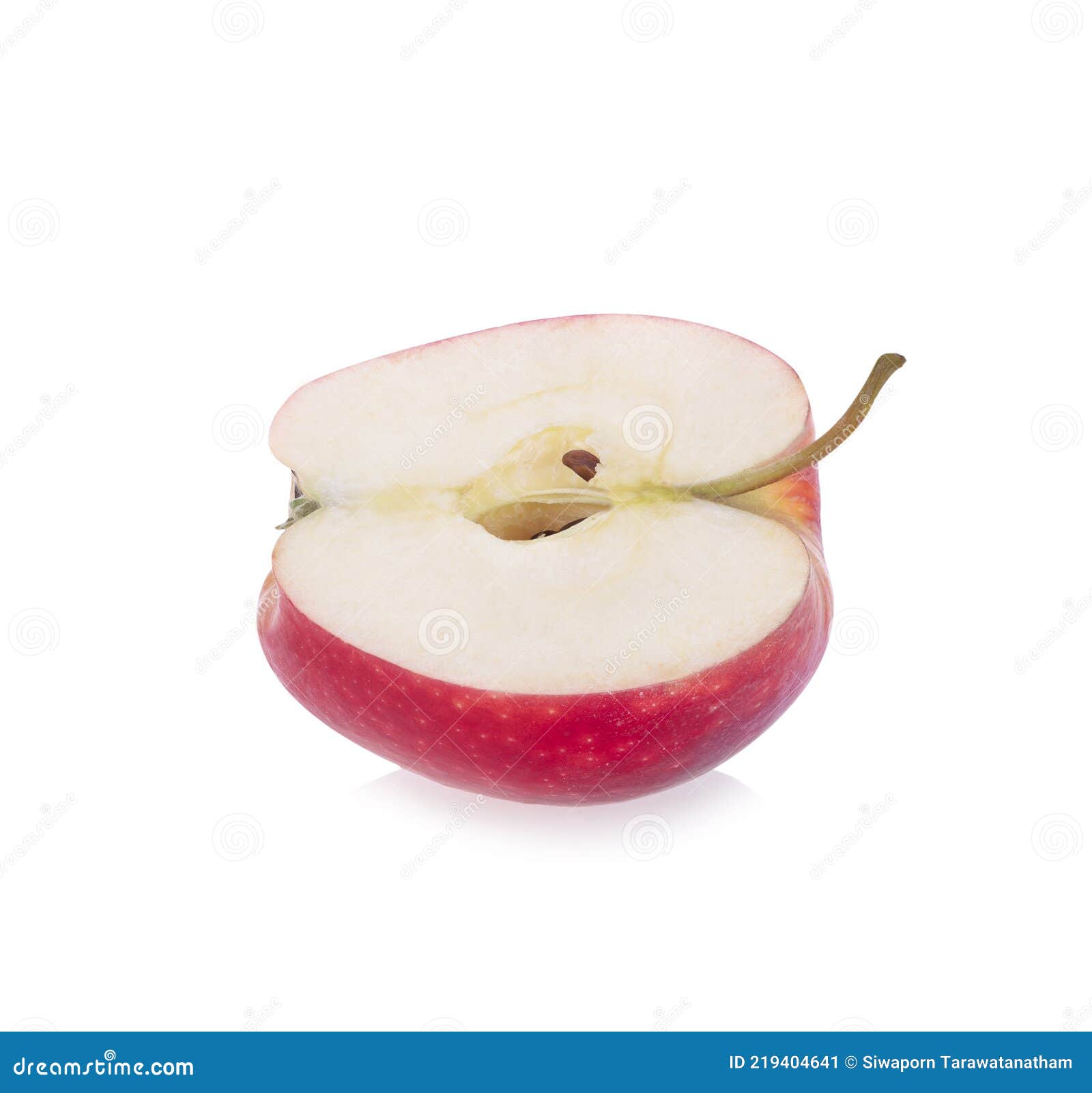 An Apple Fruit Isolated on White Background Stock Image - Image of diet ...