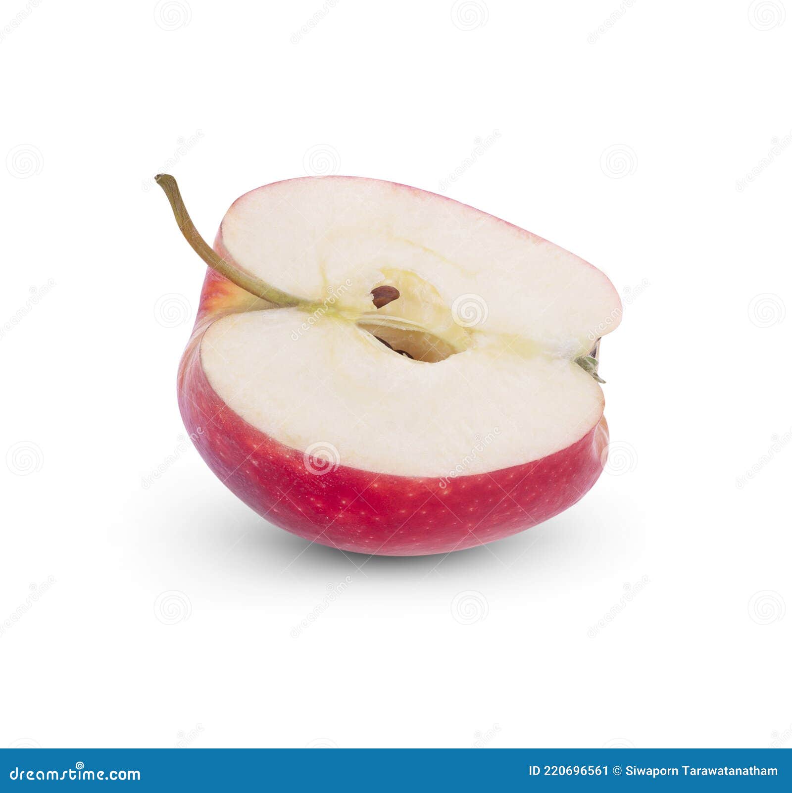 An Apple Fruit Isolated on White Background Stock Image - Image of diet ...