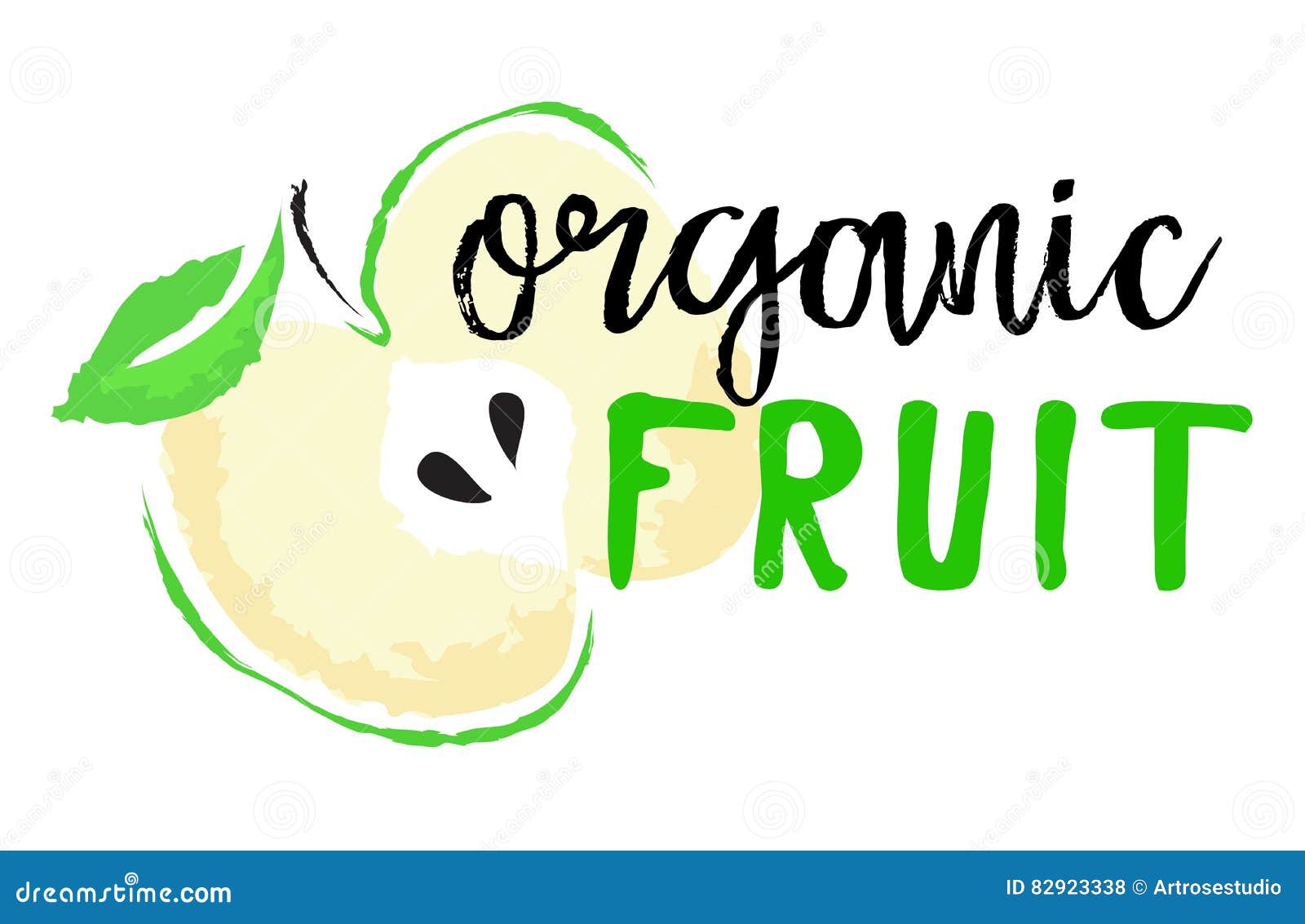 Apple Fruit Label and Sticker - Organic Fruit Stock Vector ...