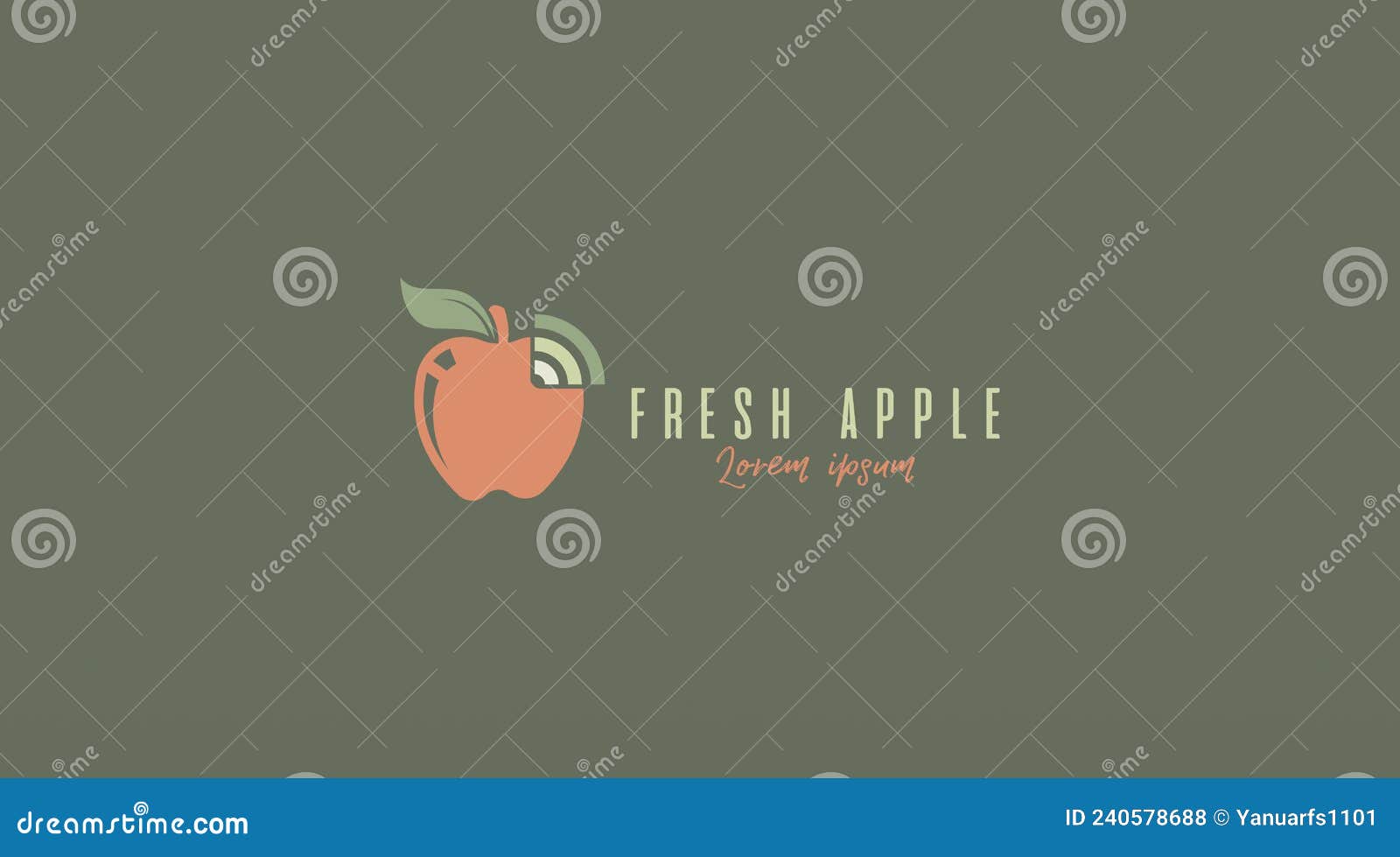 Apple Fruit Logo Design Template Stock Vector - Illustration of apple ...