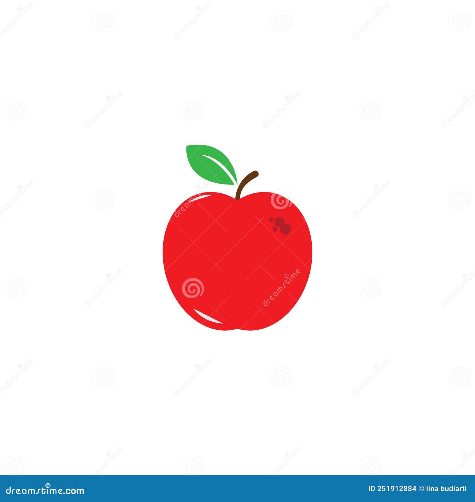 Apple fruit logo stock vector. Illustration of simple - 251912884