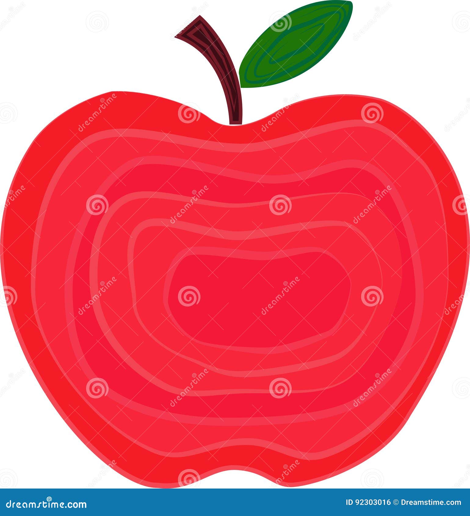 Apple Fruit Vector Illustration Decorated with Layers Stock Vector ...